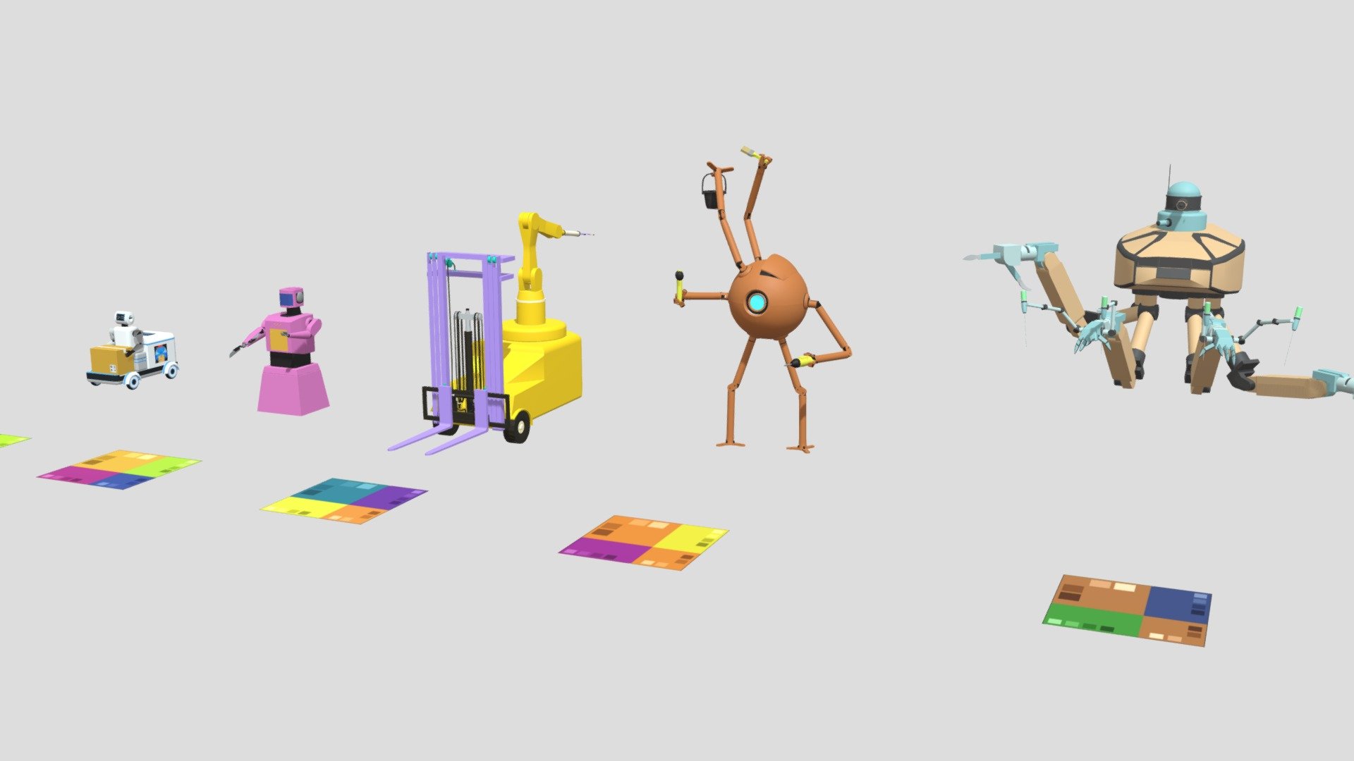 [XYZ School] HW5 Second shapes. Painting. - Download Free 3D model by ...