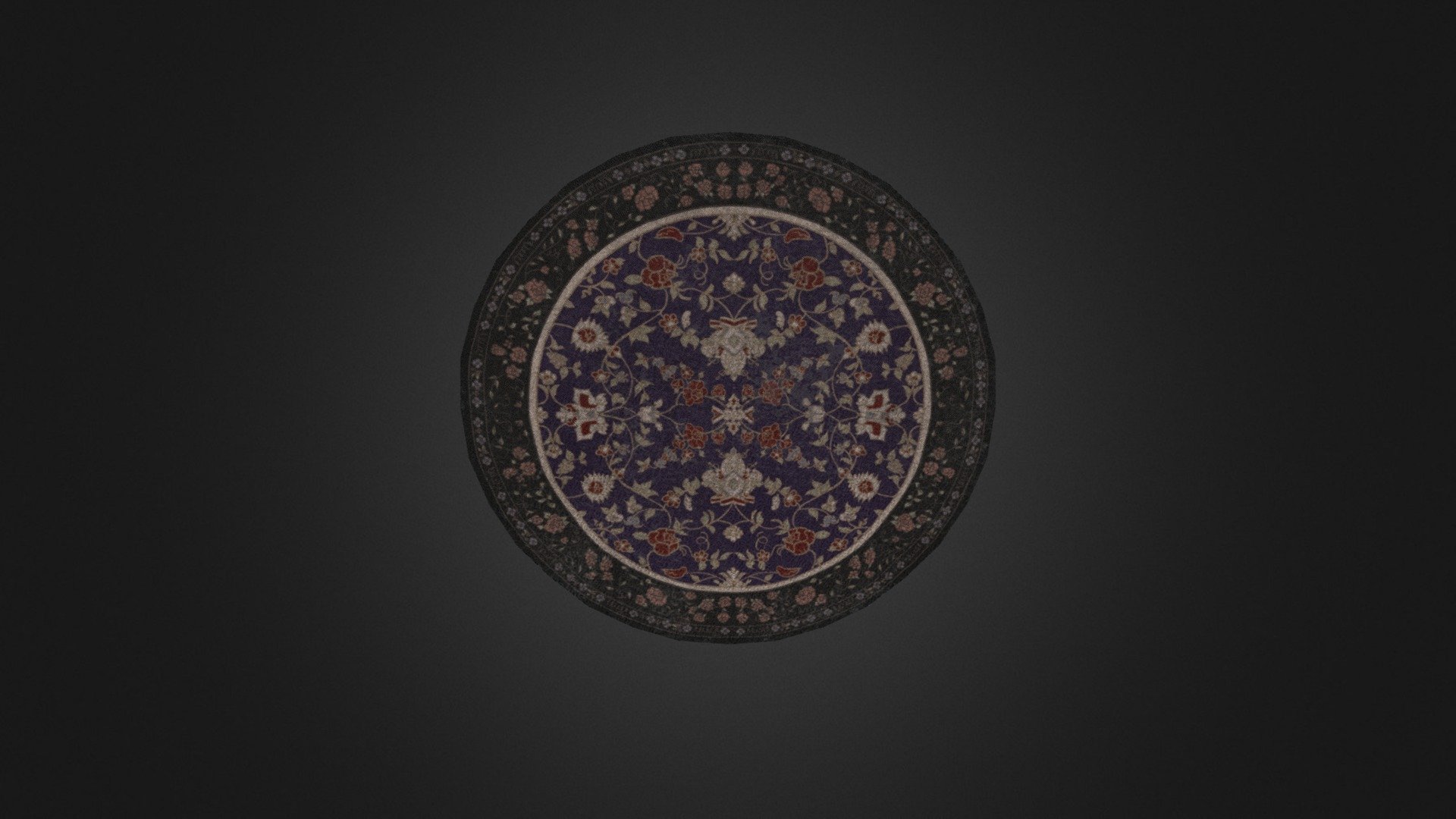 Round Victorian Rug - Texture 2 - 3D model by krista may (@kmay ...