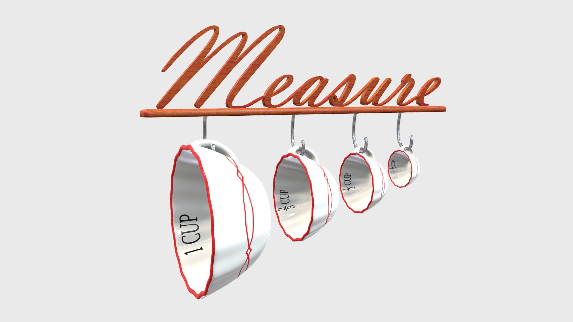 Kitchen Measuring Cups (4K PBR) - Buy Royalty Free 3D model by ...