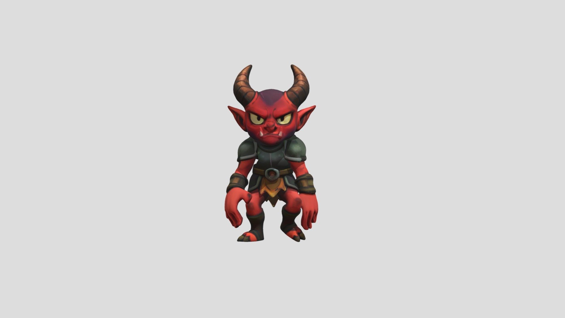 Crimson Imp - Stylized Fantasy Demon (Rigged) - 3D model by Basem ...