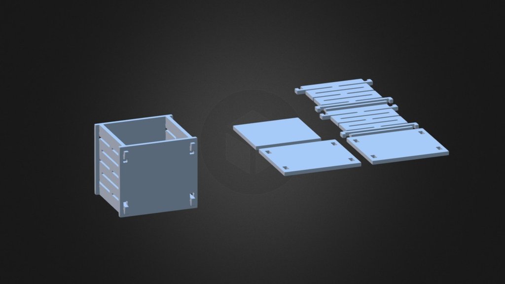 Soil Cube Press - v0.3 - 10 cm - 6mm - 3D model by akerkits [8d9b293 ...