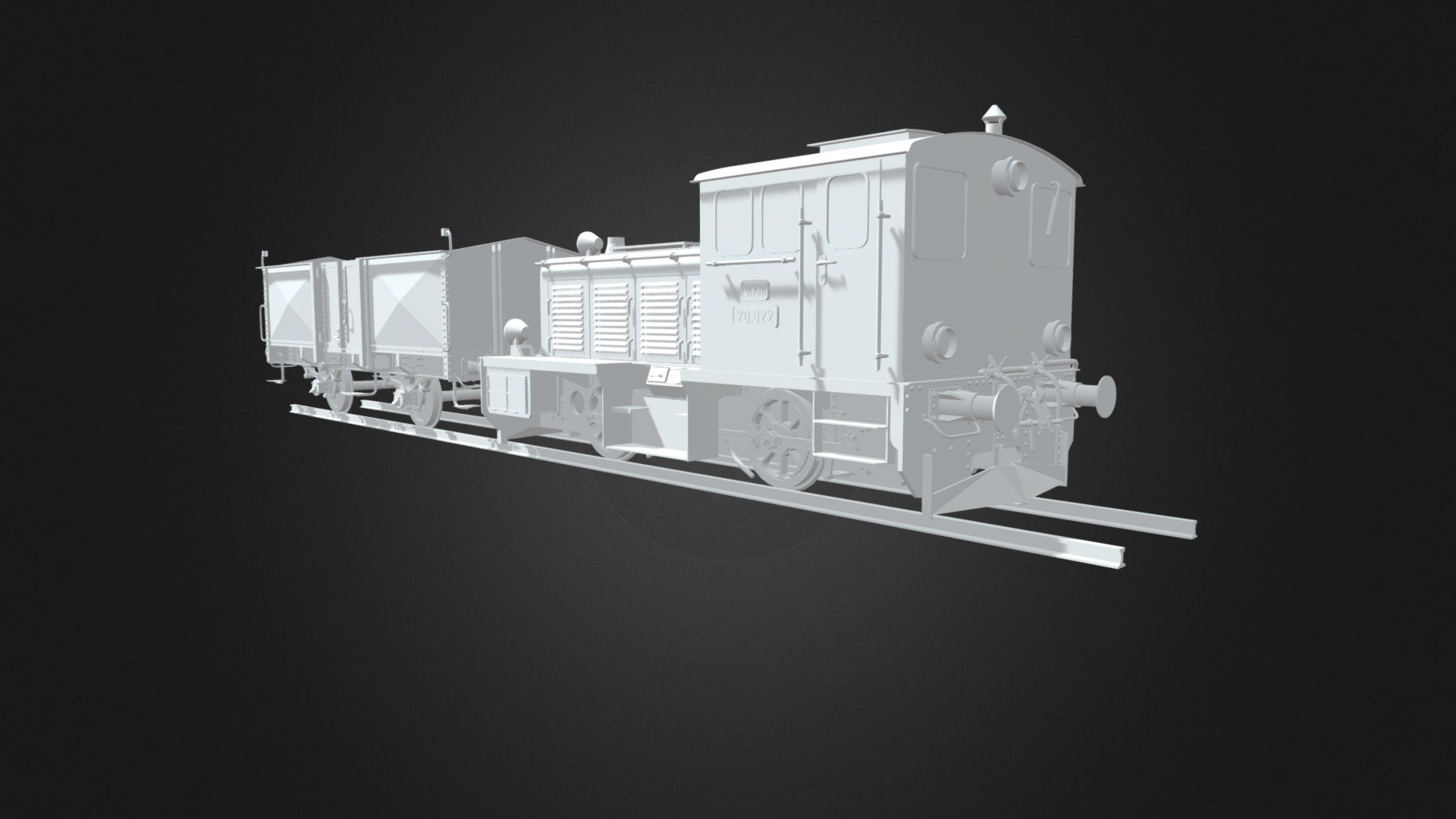 LDM-12 Diesel Locomotive Train - Download Free 3D model by Aditya Graphical (@Adityakm) [8da0814 ...