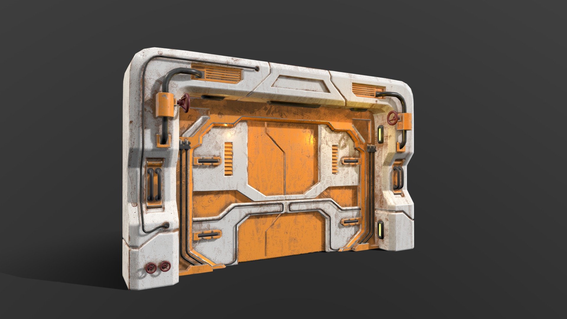 Sci-fi Gate - 3D model by Growell [8da1146] - Sketchfab