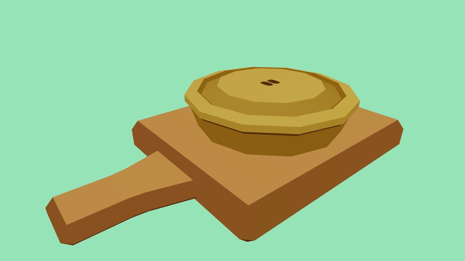 Low Poly Pie - 3D model by RedGindew [8da11d7] - Sketchfab