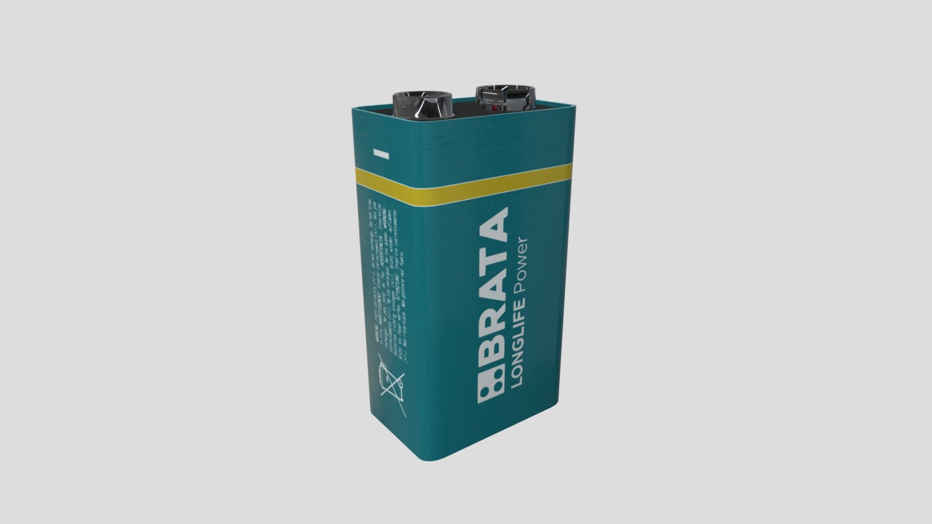 9V Battery - Download Free 3D model by The Lost Sock (@The-Lost-Sock ...