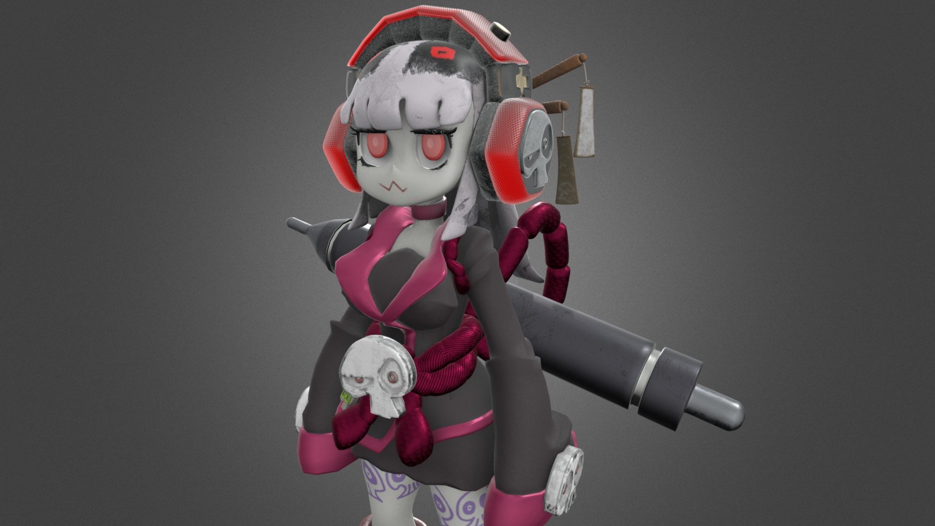 Female Stylized Samurai - 3D model by Odami_3D [8da3ec6] - Sketchfab