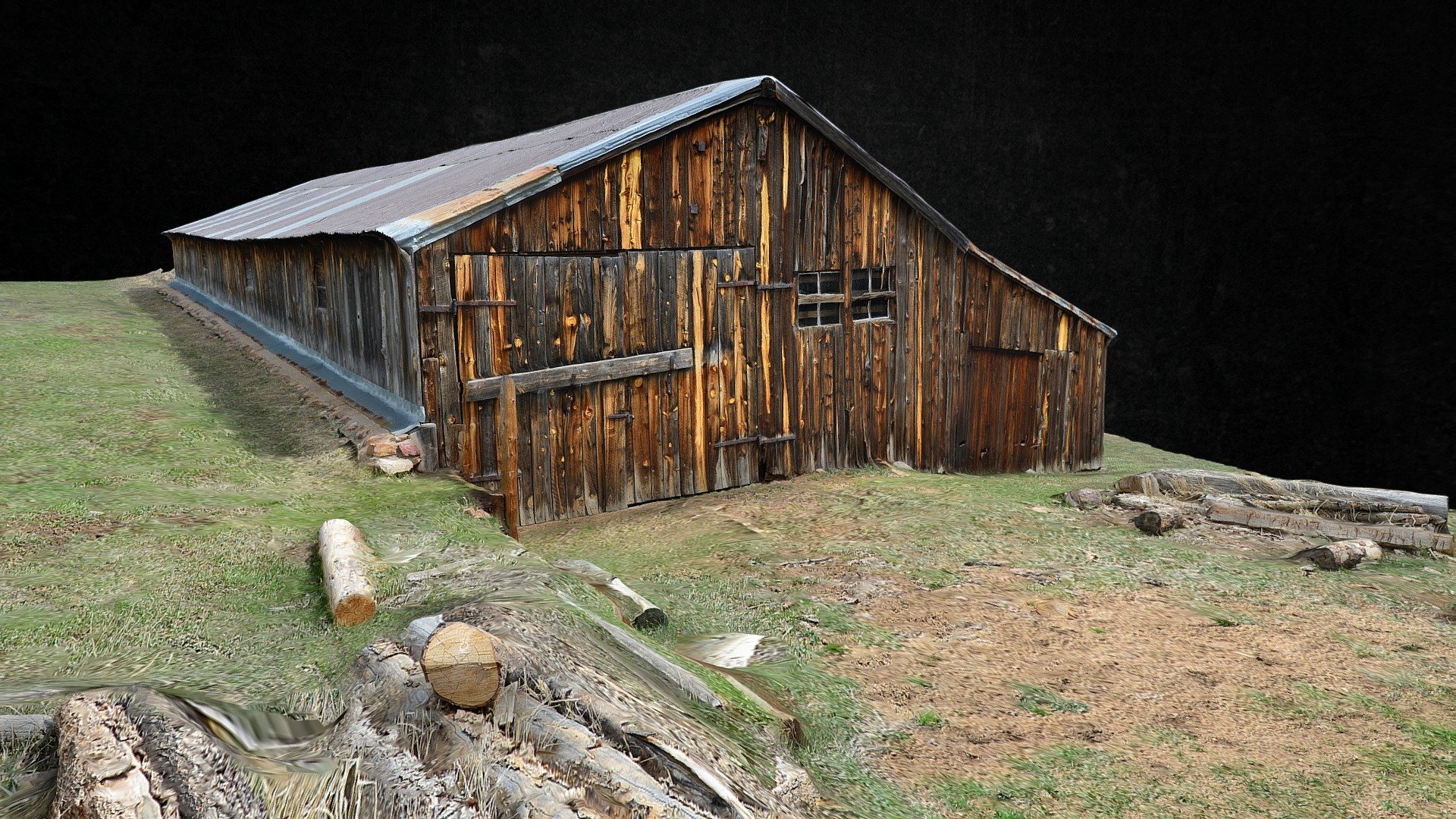 The Wagon Barn at Walker Ranch - Download Free 3D model by Michael.Lohr ...