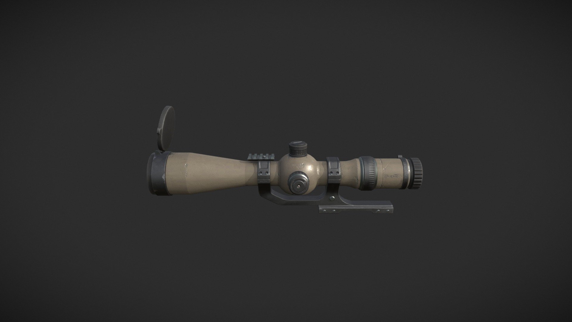 Sniper Tactical Scope - 3D model by MikeThales [8da6326] - Sketchfab