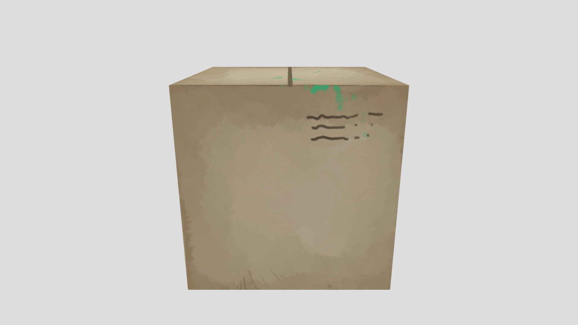 kartonnen doos dicht - 3D model by ★ CINNABUN (@lola.prent03) [8da8579 ...