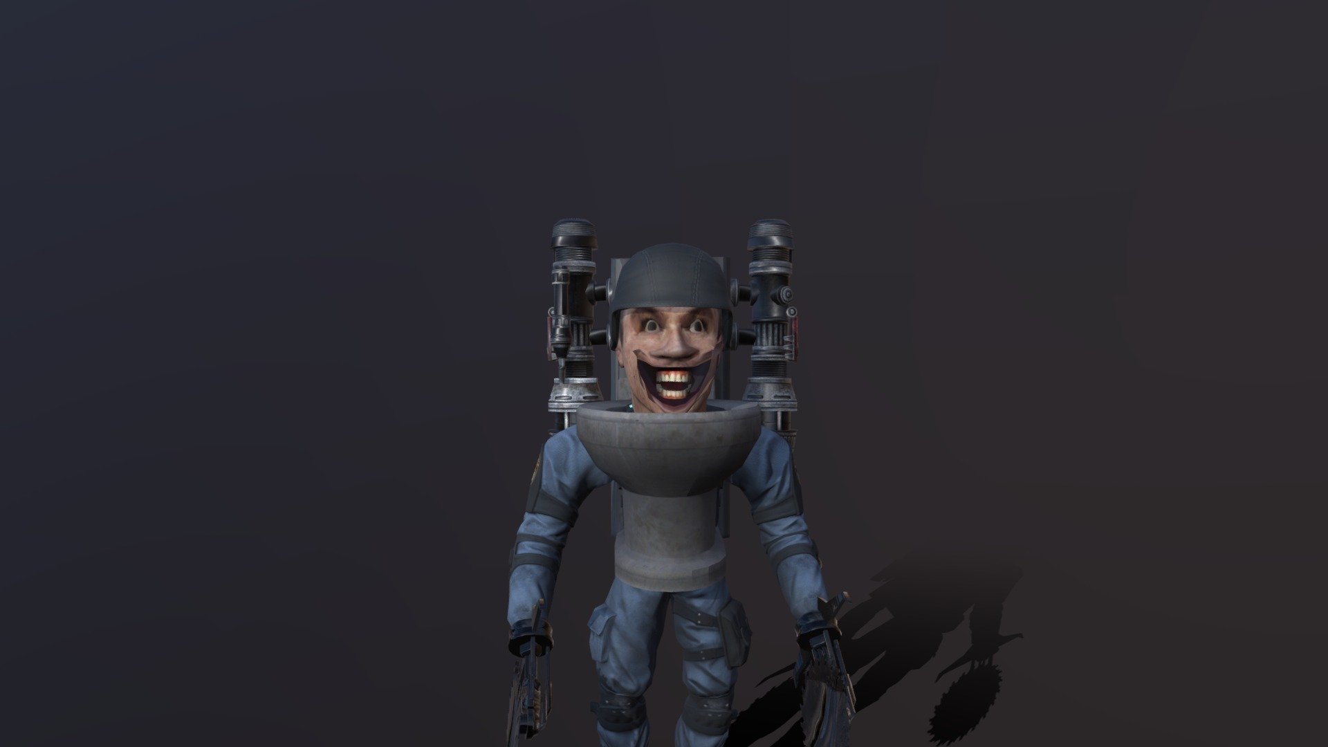 SWAT Police Jetpack Buzzsaw Mutant Toilet - Download Free 3D model by ...