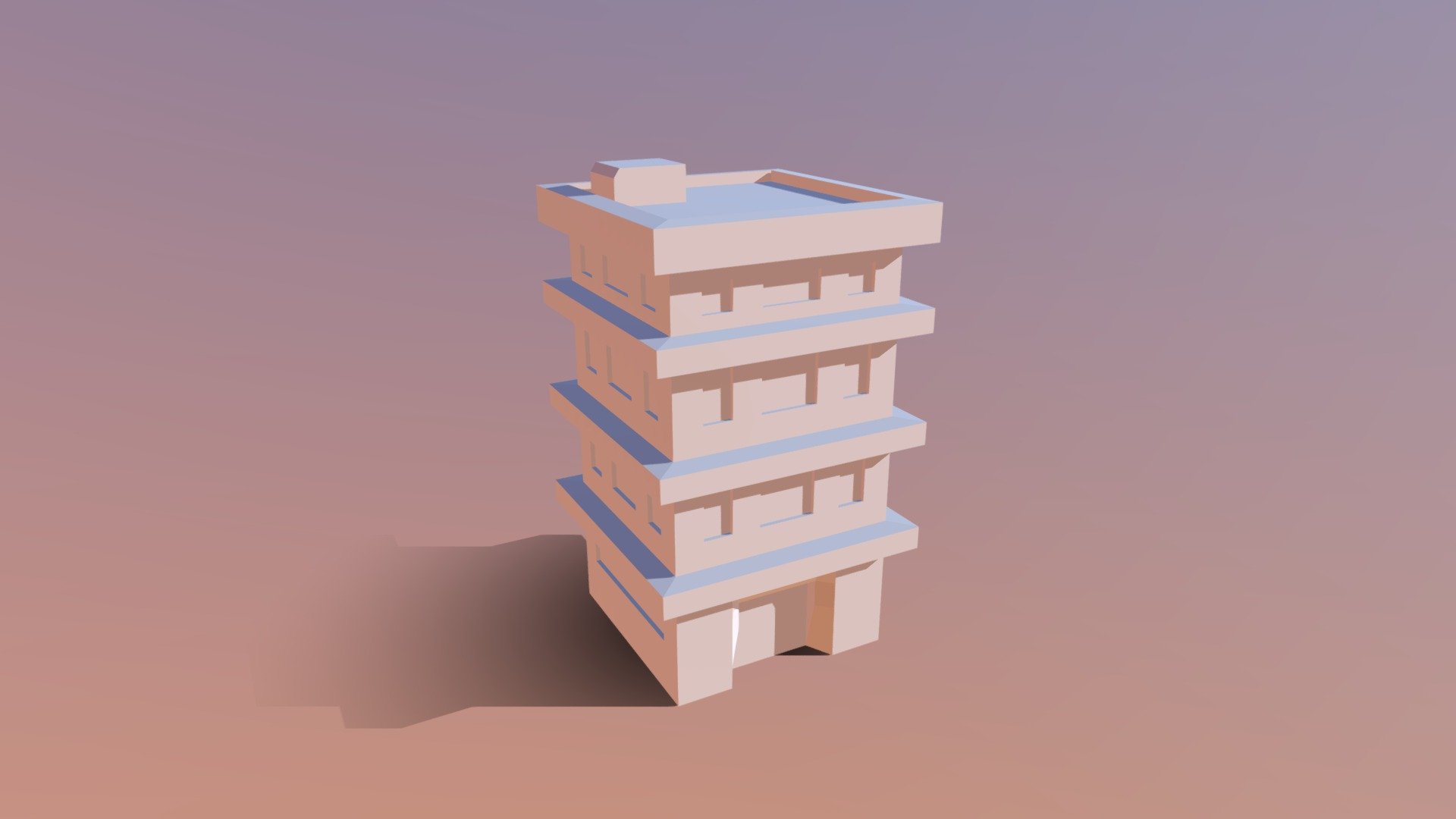 Gedung - 3D model by Nowaru [8daa256] - Sketchfab