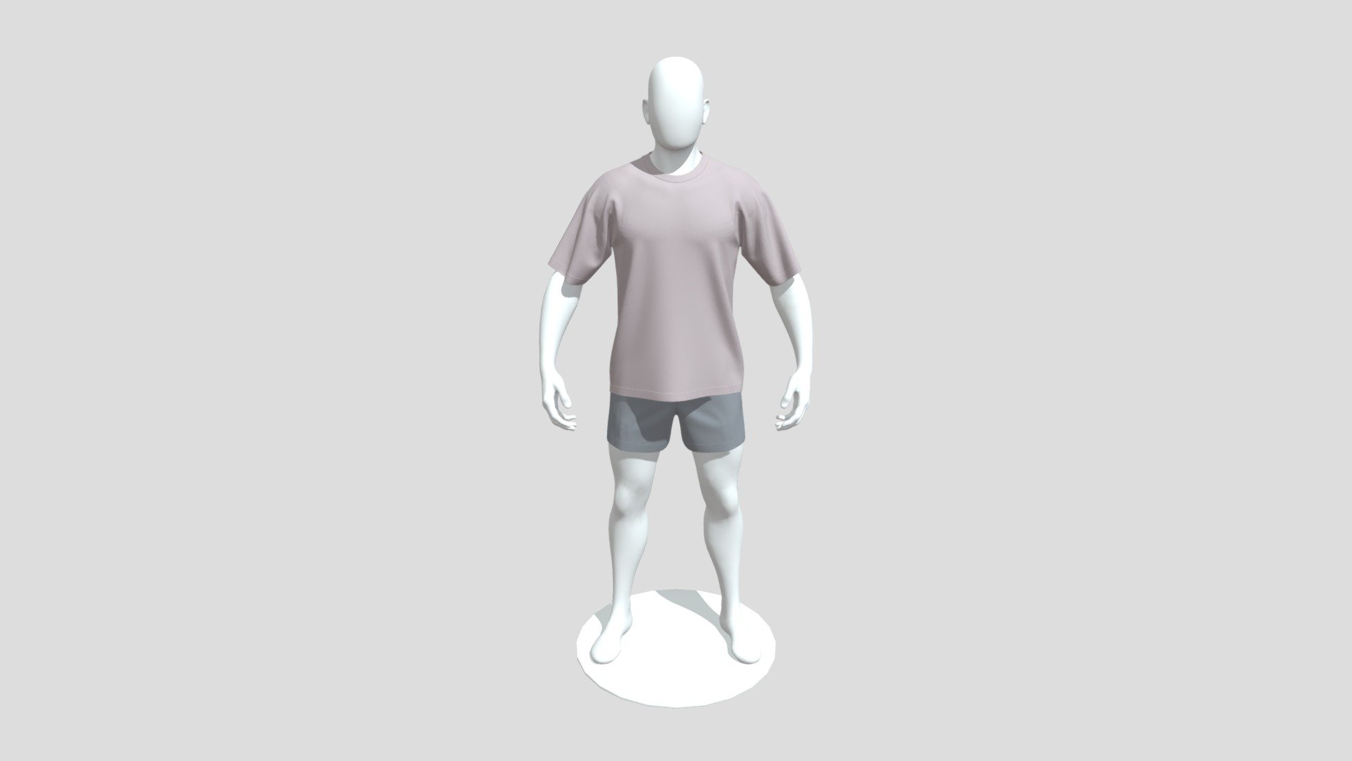 Shorts-with-oversized-tee - 3D model by lumonyx [8daae87] - Sketchfab