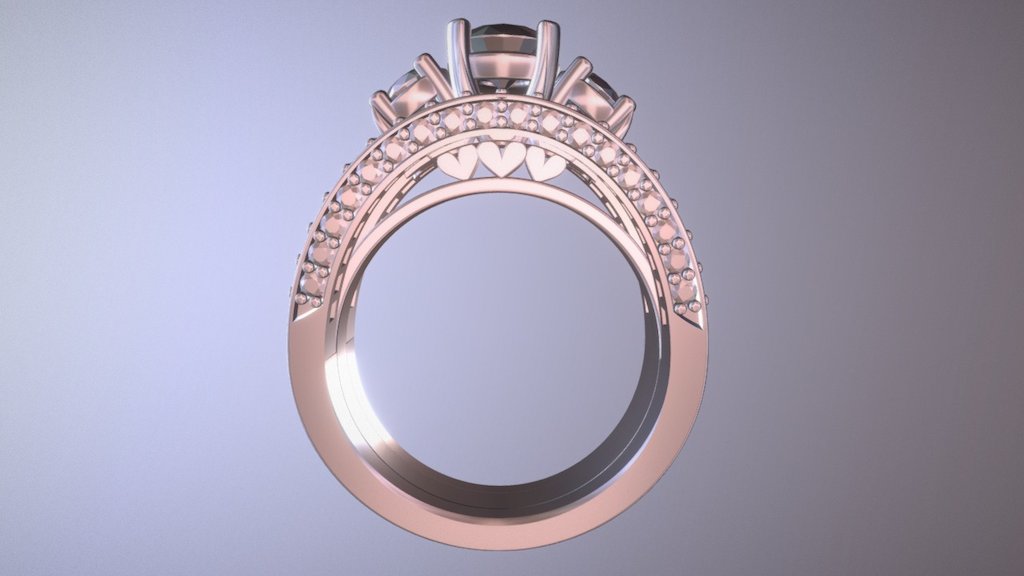 Ringmodel118 -Engagement ring - 3D model by PeonyStudio [8dac165 ...