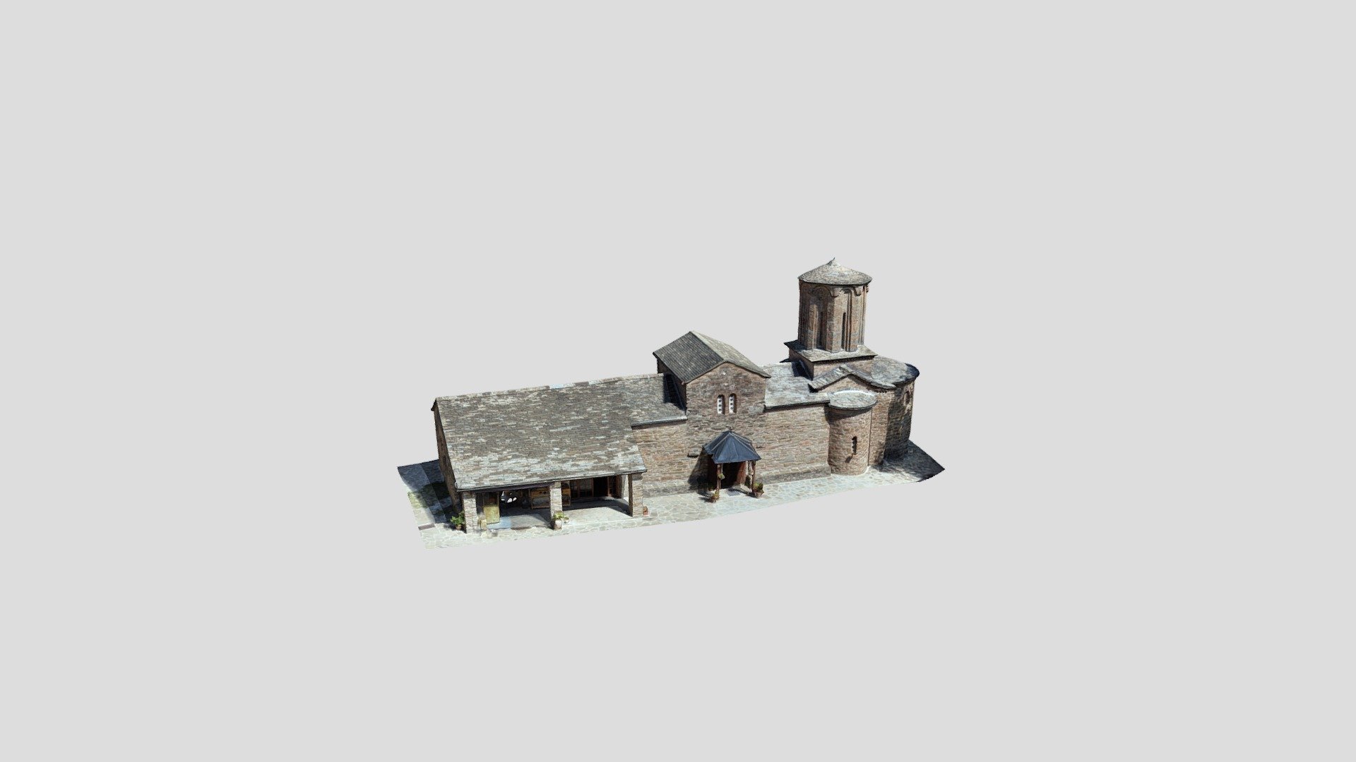 Monastery of Holy Mary of Molivdoskepastou - Download Free 3D model by ...