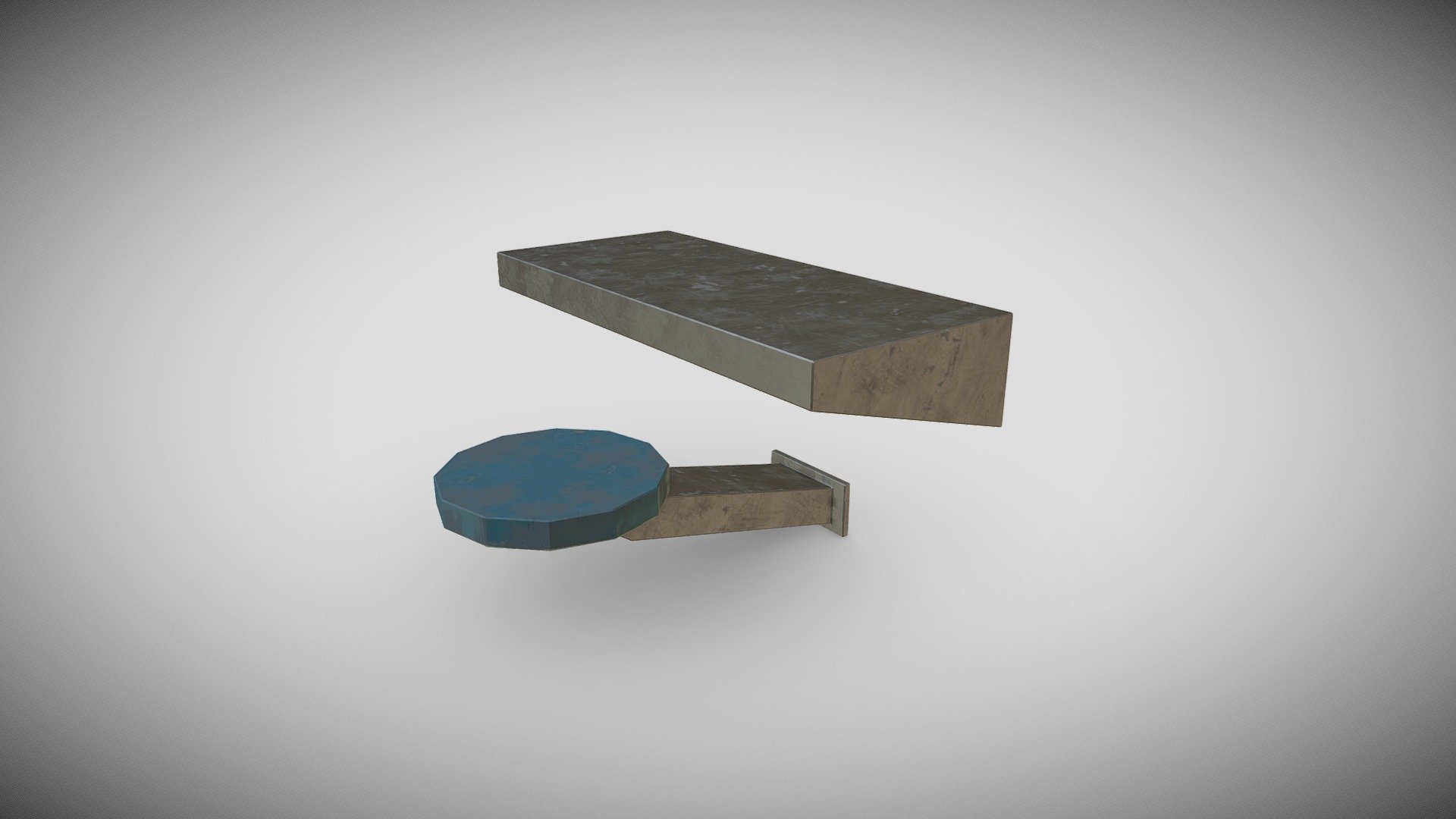 Prison Wall Table - Download Free 3D model by chuZz [8dafe2b] - Sketchfab