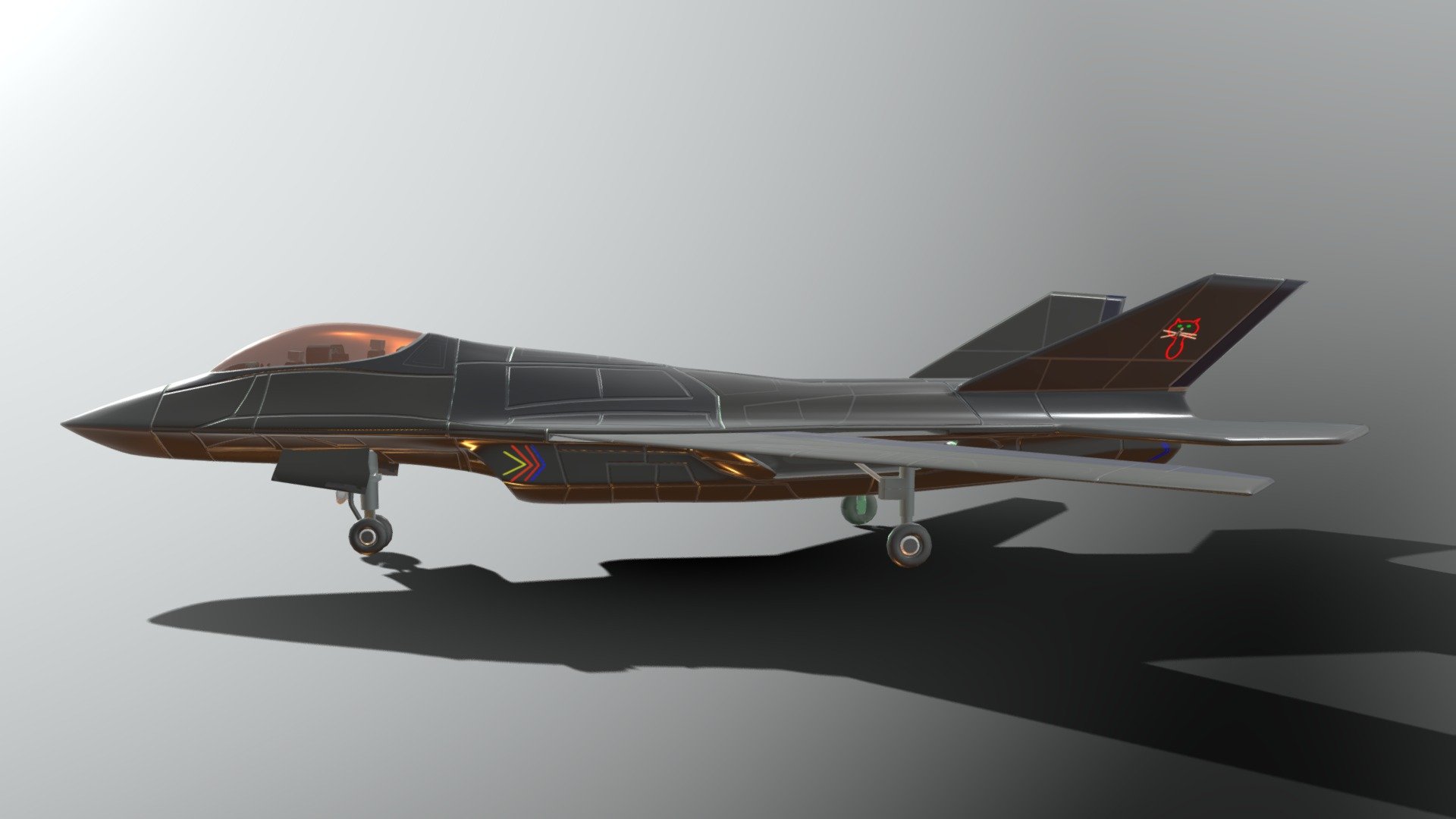 Long range Interceptor (PBR) - 3D model by Rasyadan Azzam ...