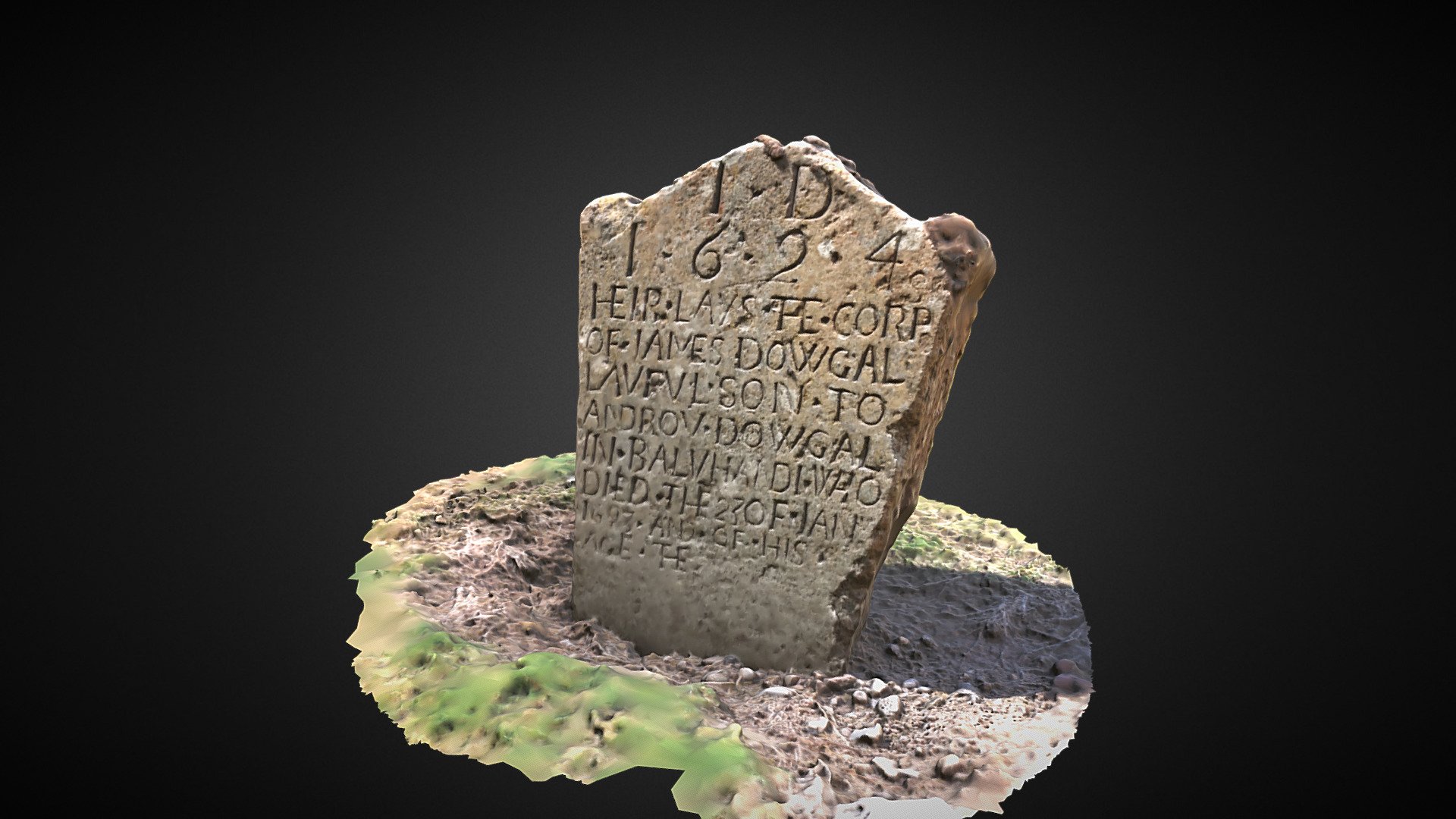 Dunning St Serf's 1694 gravestone, Scotland - Download Free 3D model by Douglas Ledingham ...