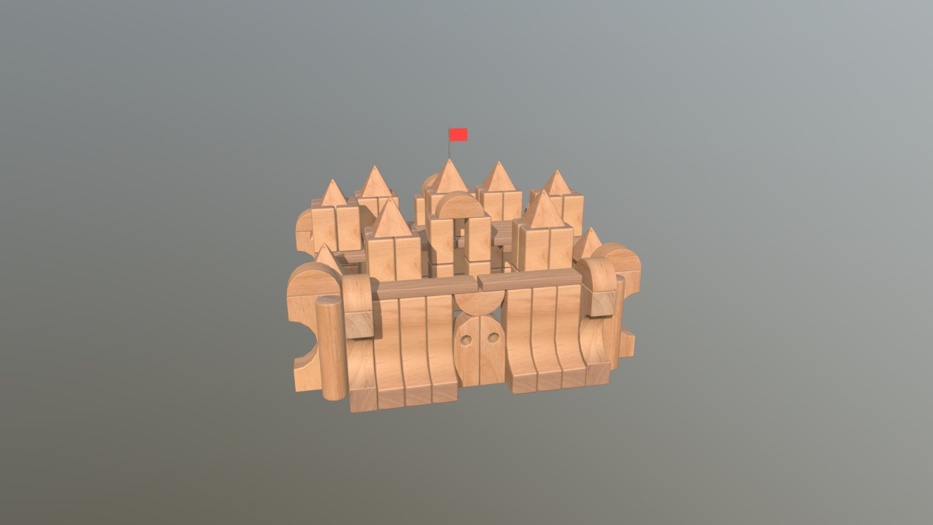 Unit Block Castle - Download Free 3D model by Caleb Lugo (@CalebLugo ...