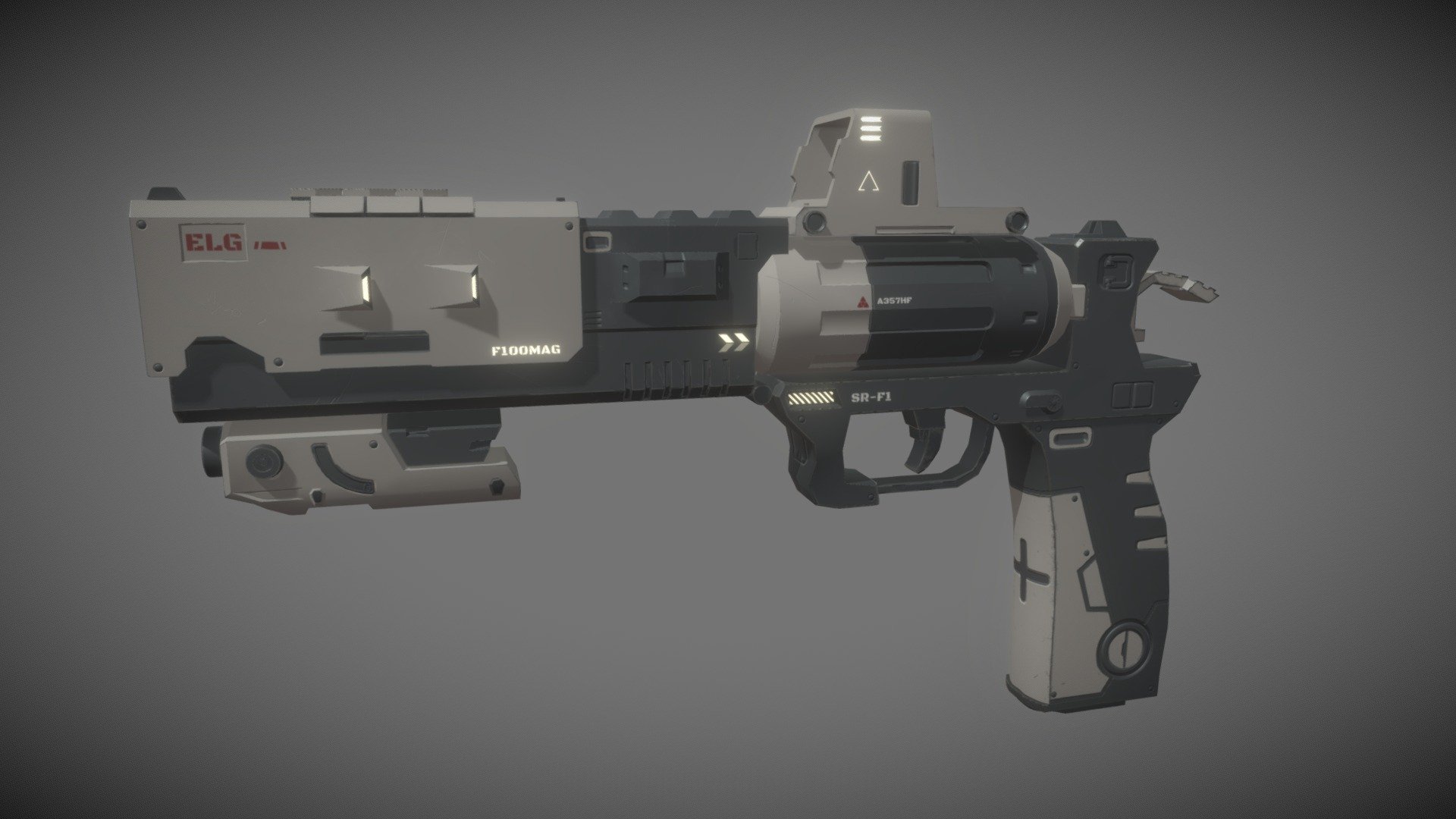 Sci_fi_ Revolver_ELG - 3D model by wonilmax [8db1ee4] - Sketchfab