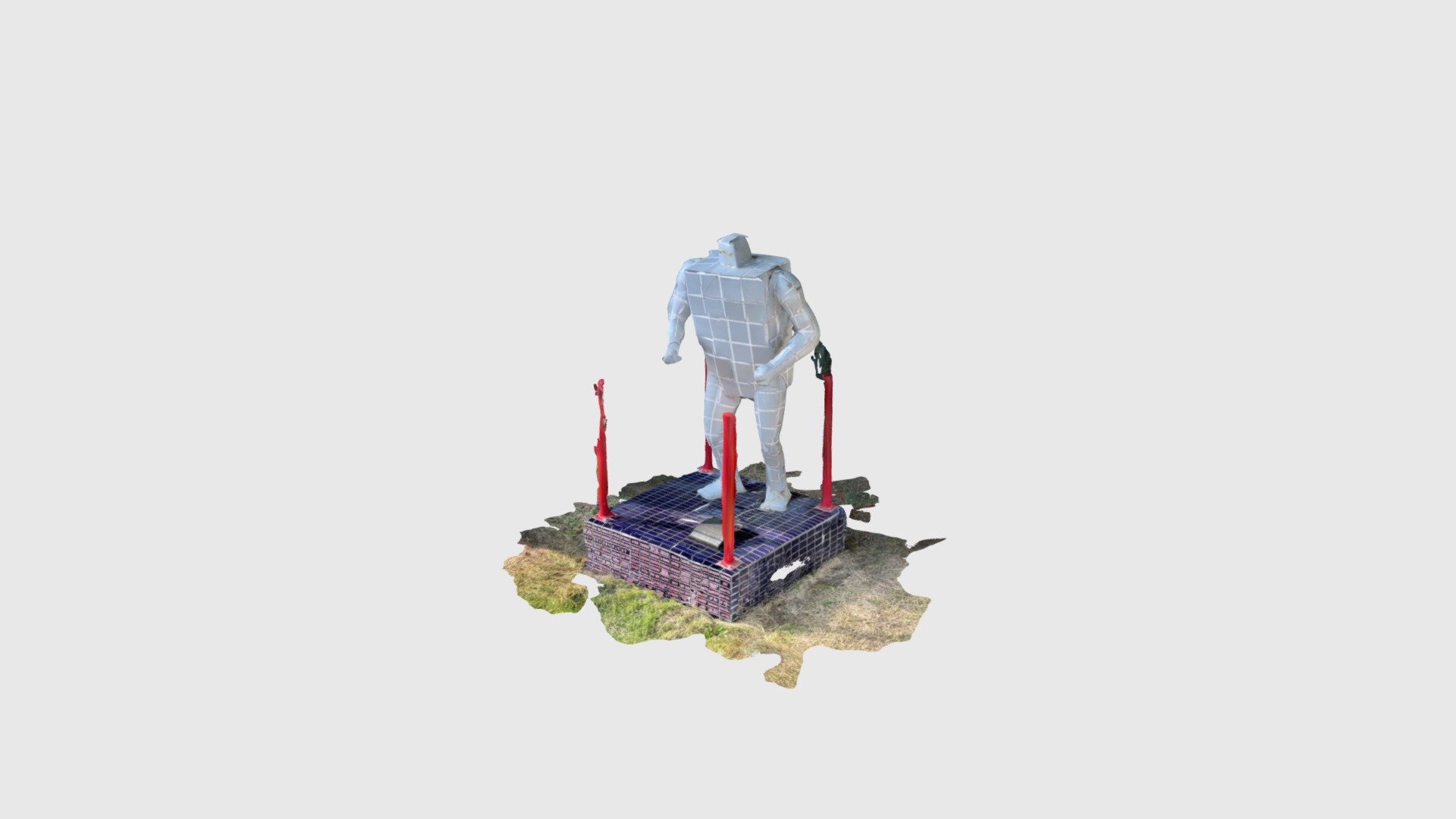 Tile man - Download Free 3D model by honken [8db3b80] - Sketchfab