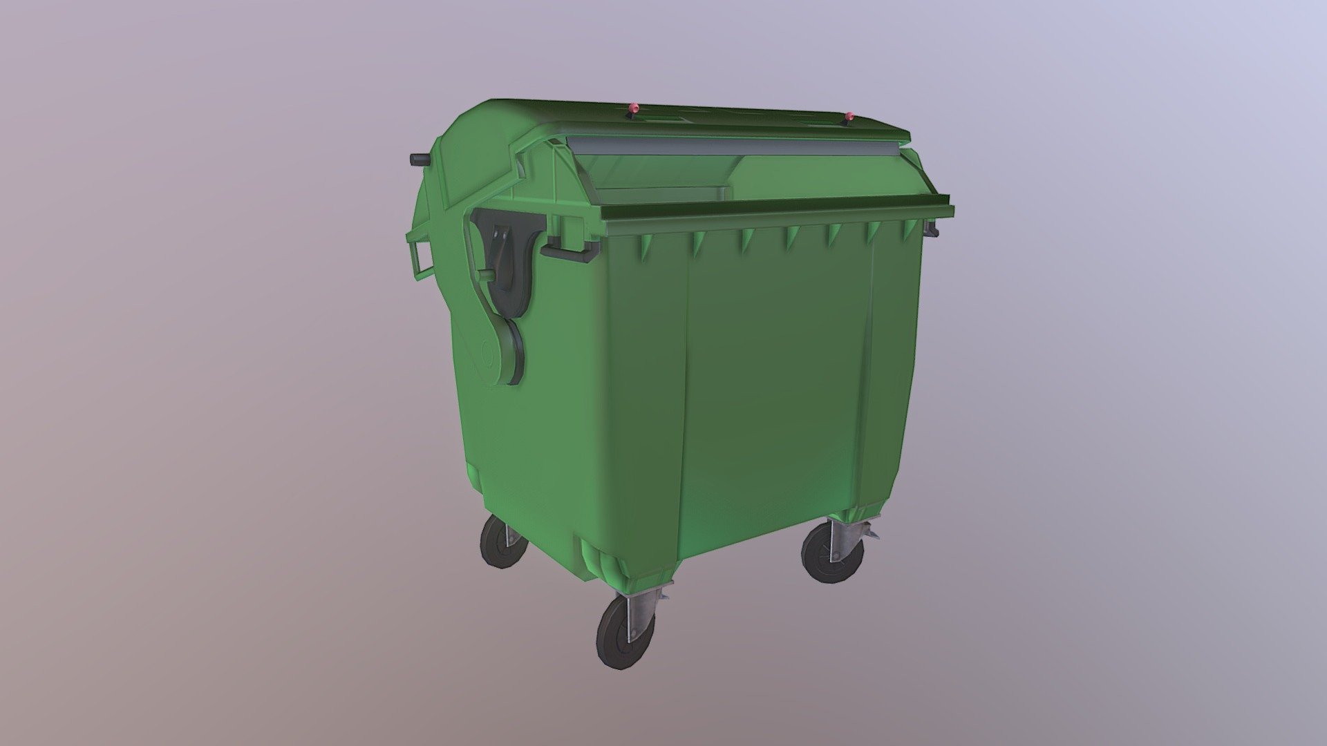 Green Plastic Trash Bin - 3D model by llama (@scssoftware) [8db5a5e ...