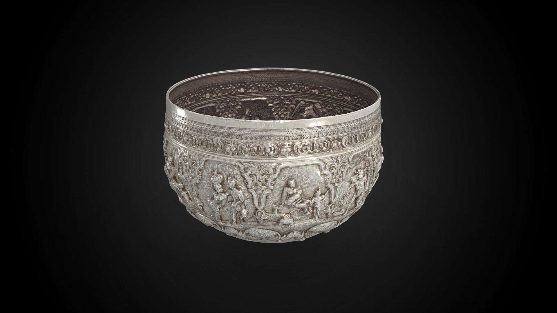 Silver Offering Bowl, c. 1880 CE - Download Free 3D model by ...