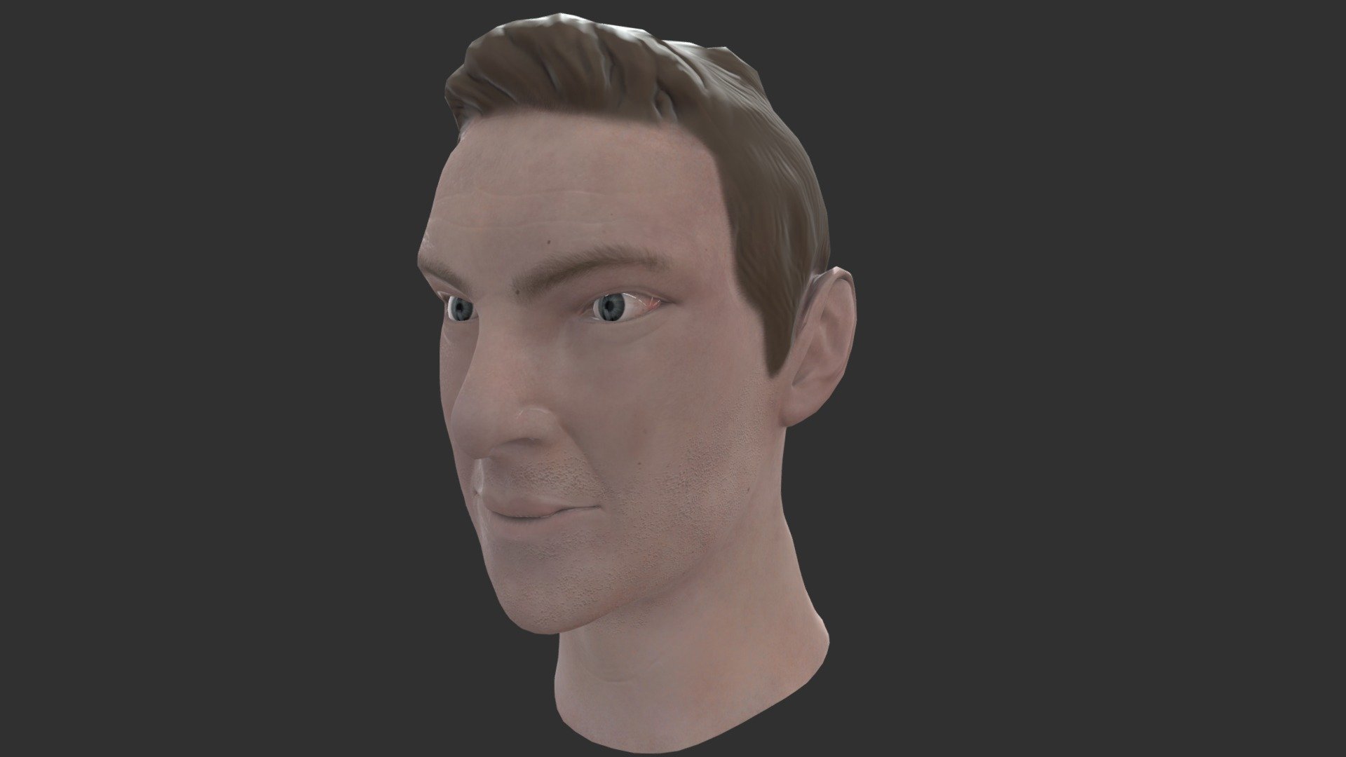 Benedict Cumberbatch Head Model - Download Free 3D model by ...