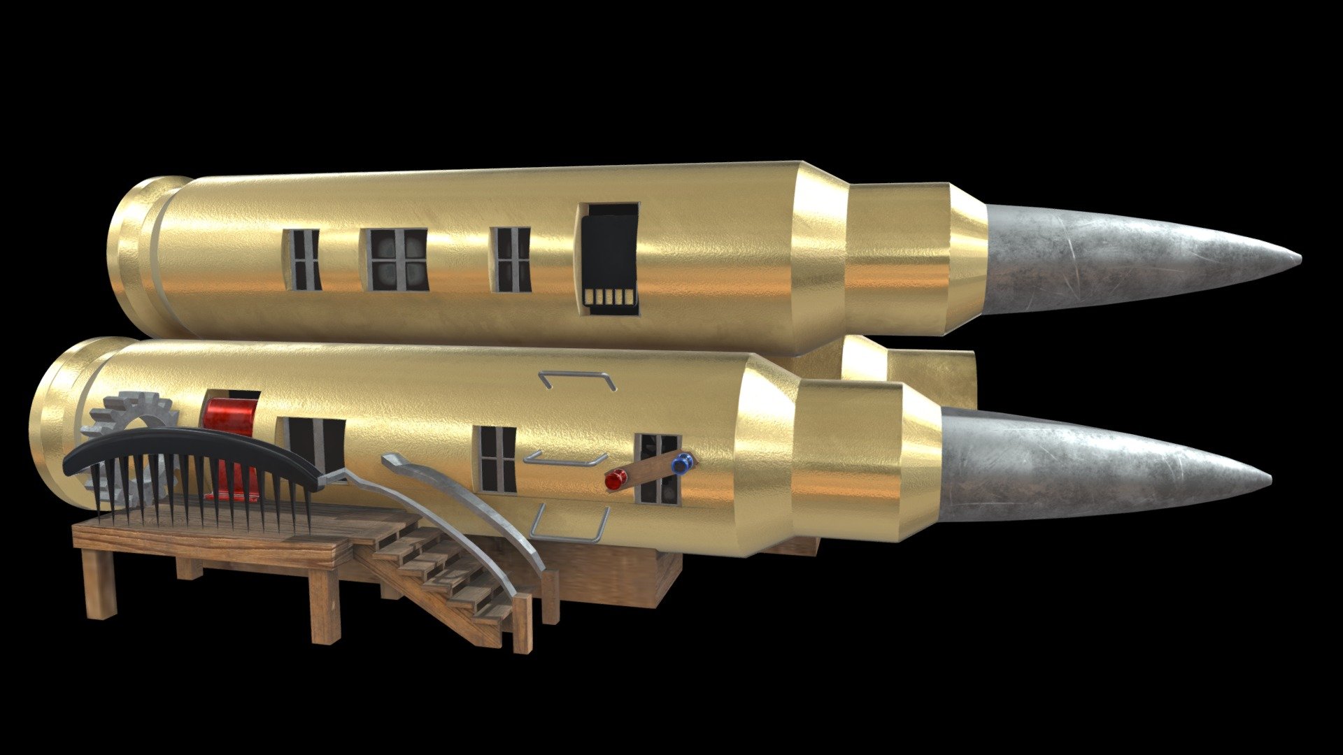 Revistoro Bullet Houses - 3D model by treese_ [8dbe106] - Sketchfab