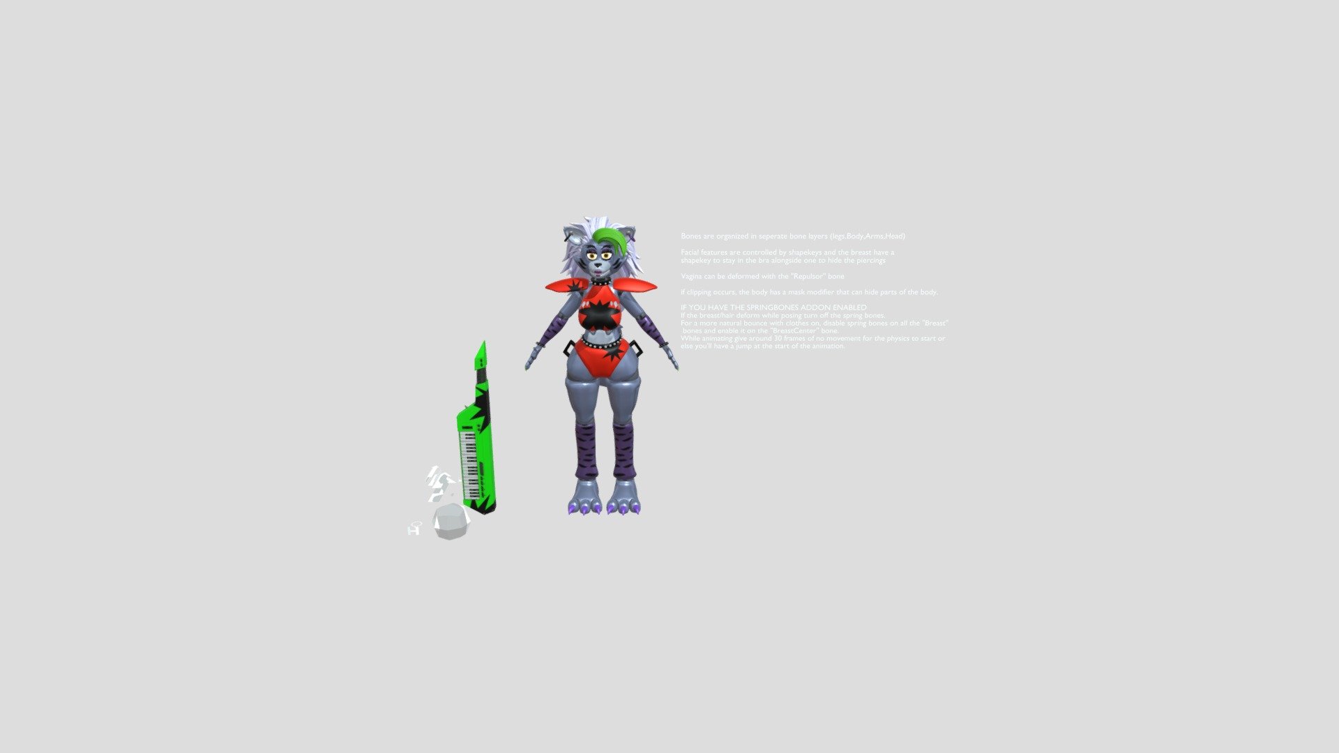 Roxy - Download Free 3D model by Spike the dragon Prisma3D (@chimu11 ...
