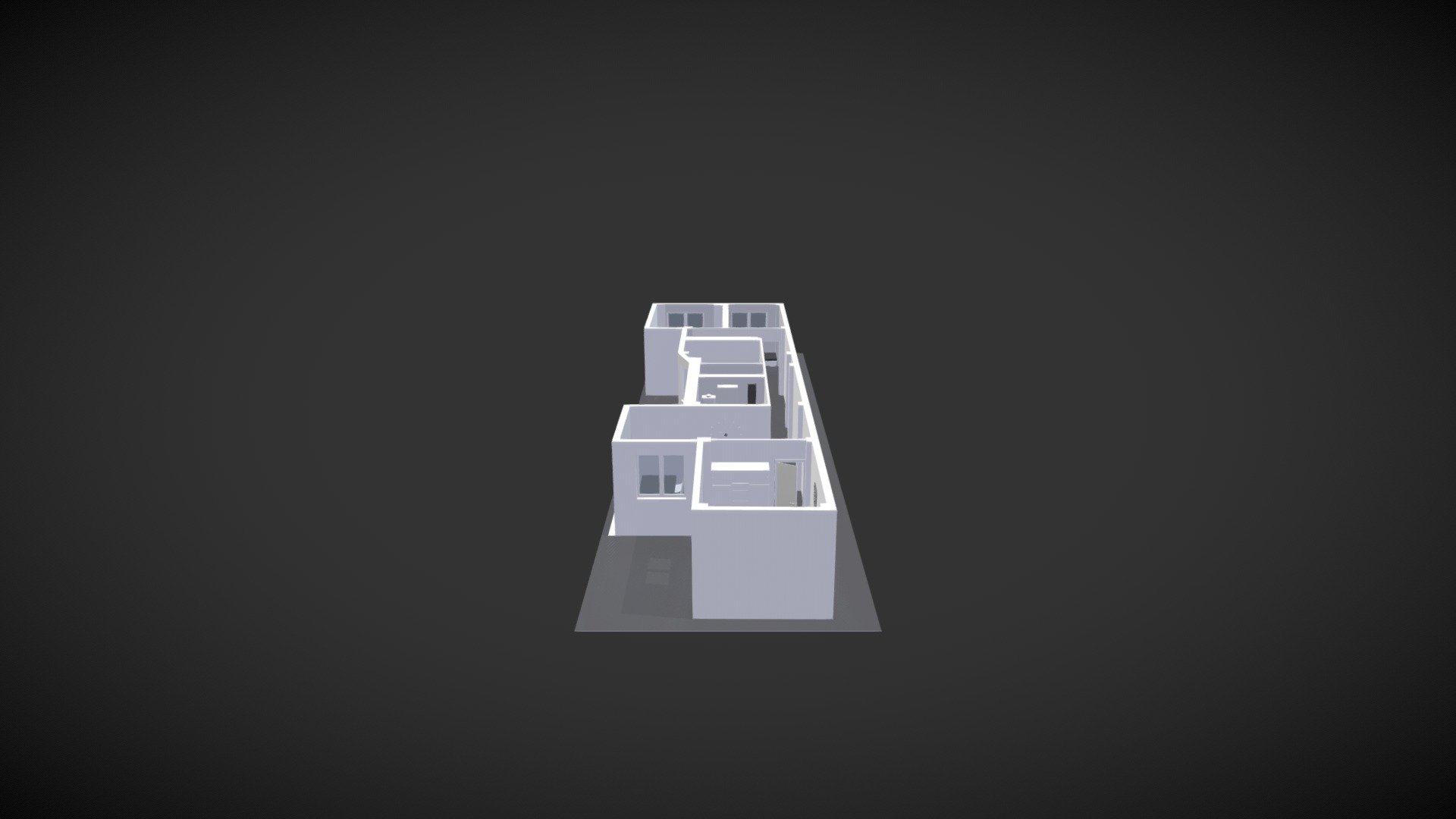4 Student Flat - 3D model by cristiangoroz [8dbe7f8] - Sketchfab