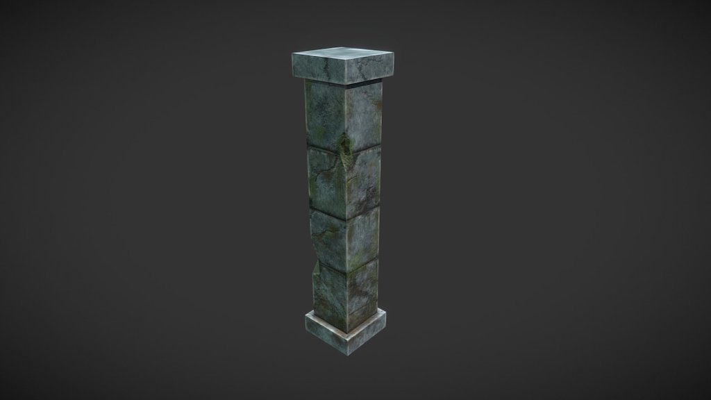 Simple Column - 3D model by UHO Development (@MaxWormsHd) [8dbeeb1 ...