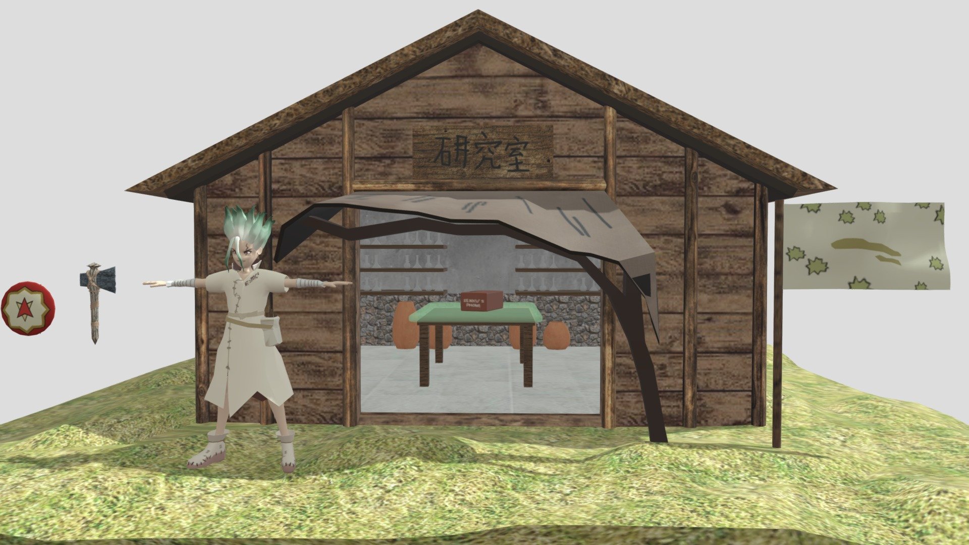 Dr. Stone | Senku 3D Model, Environment & Props - Download Free 3D ...