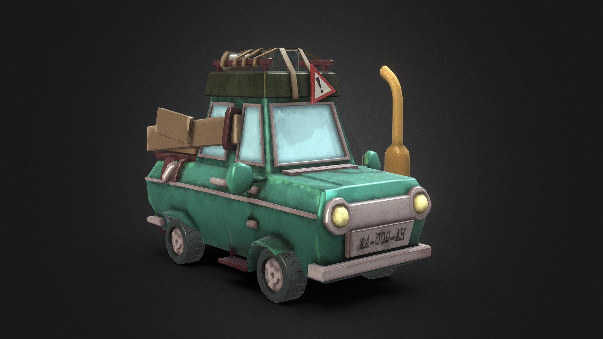 Apocalyptic Car - 3D model by H.Emilie [8dc1ee0] - Sketchfab