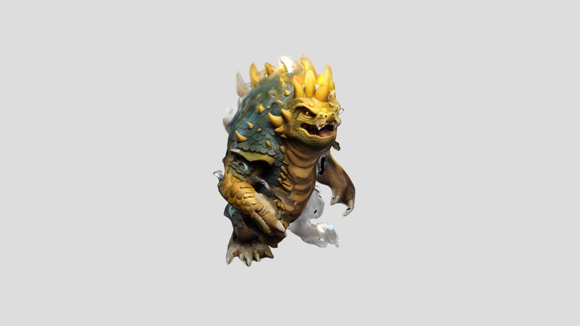 Fierce Monster Creature in 3D Rendering The i - Download Free 3D model ...
