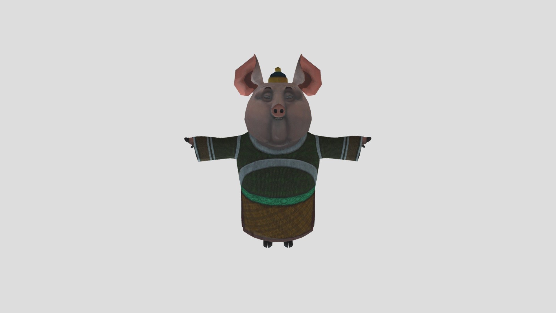 pig without eyes from Kung Fu panda - Download Free 3D model by Kyle ...