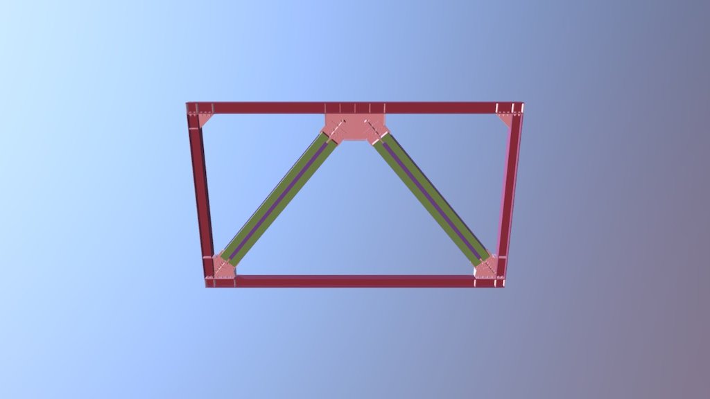 制震結構BRB - 3D model by Wilson Lee (@ooppoopp) [8dc6438] - Sketchfab