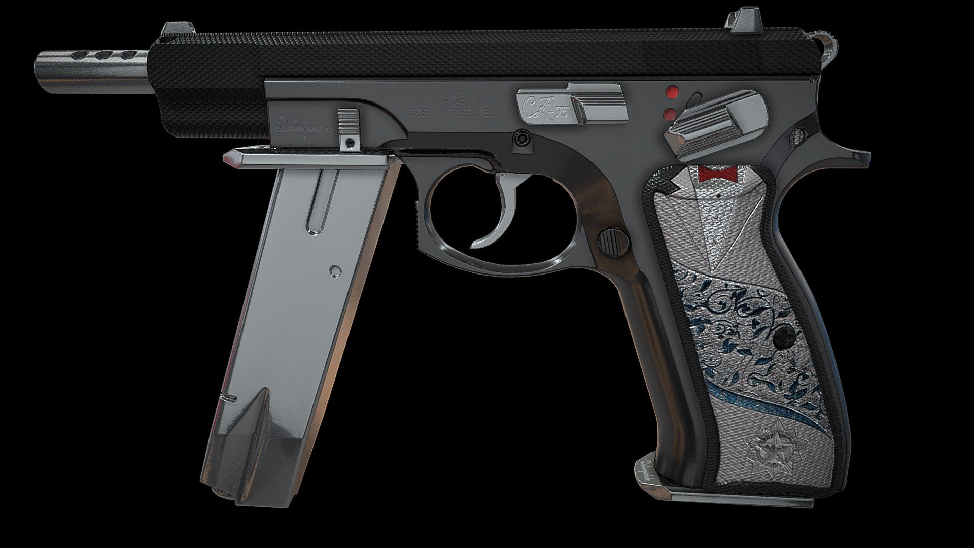 Distinguished CZ-75 - 3D model by jetpackers [8dcb11b] - Sketchfab