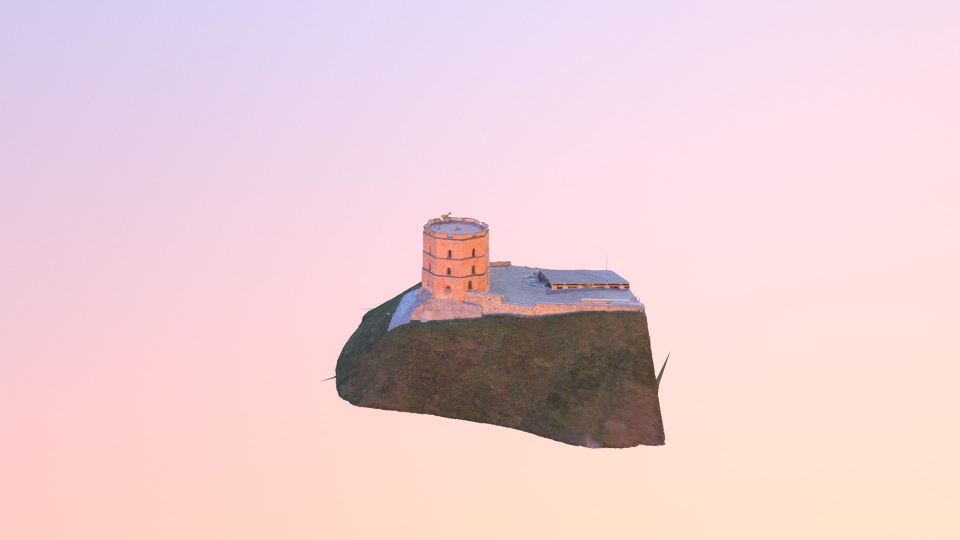Gediminas Tower - 3D model by anton.danilenko.l [8dcb2cb] - Sketchfab