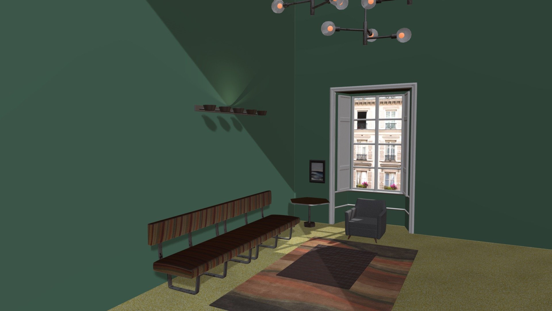 vintage interior - 3D model by Akiko.Tomiyoshi [8dcc68c] - Sketchfab