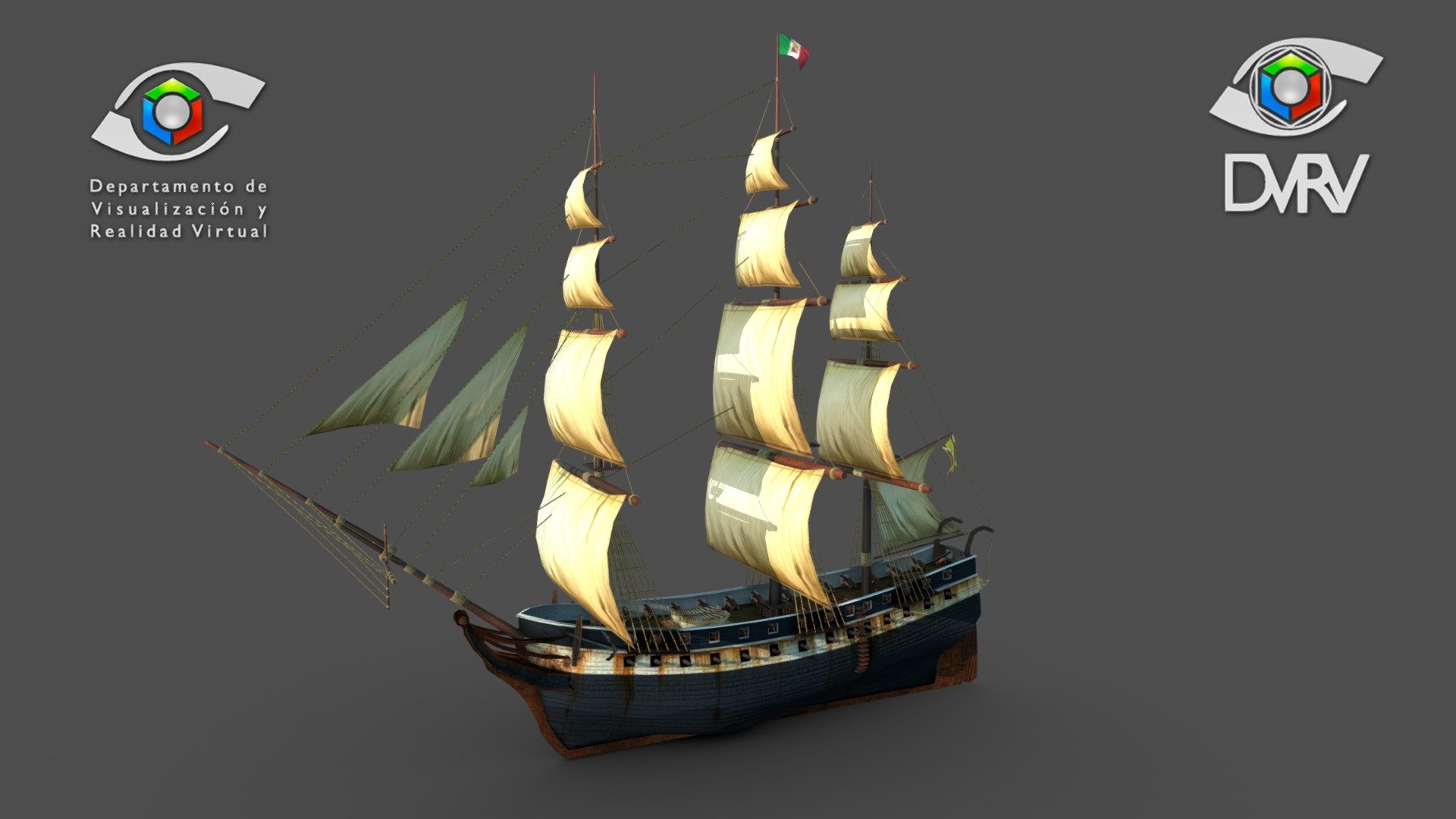 Fragata - 3D model by UNAM | DGTIC | DITE | DRDE (@DRDE_UNAM) [8dcf42f ...