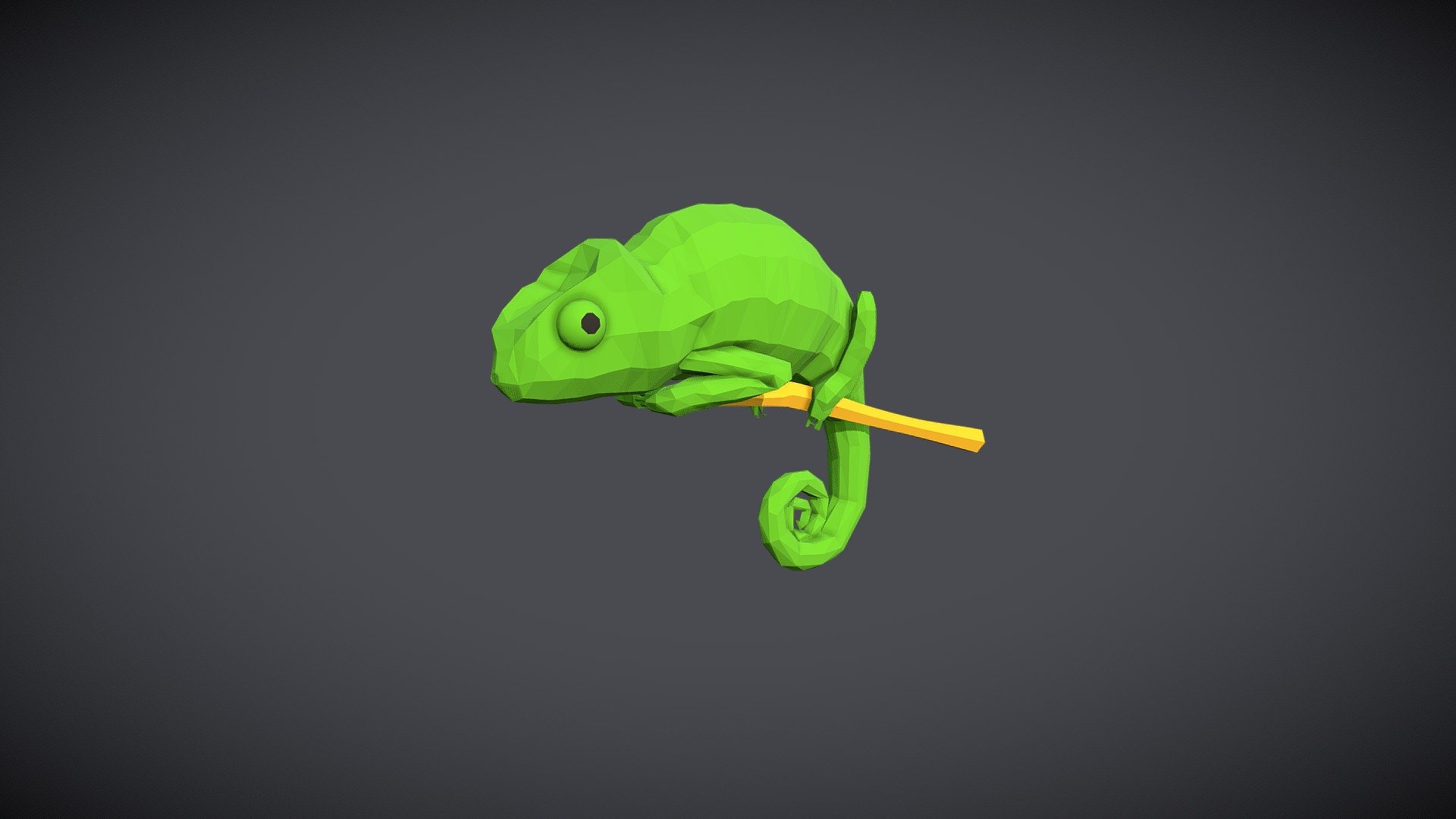 Low-Poly Chameleon - Buy Royalty Free 3D model by Incod ART 3D ...