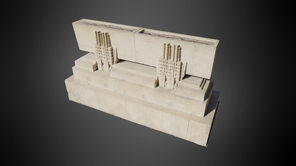 Large Planter (Hollyhock House) - 3D model by arck-project [8dd154e ...
