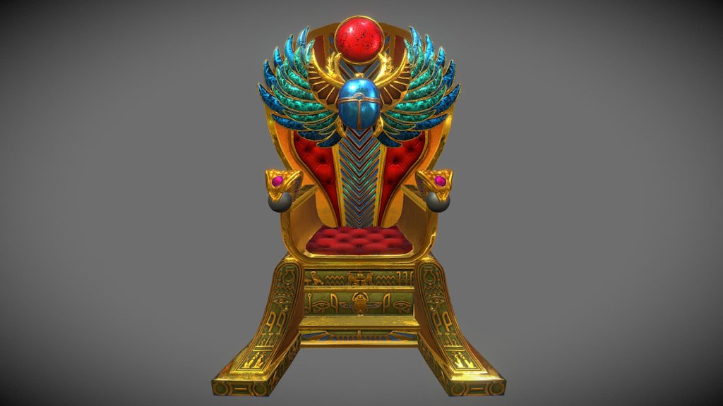 Throne Cleo - 3D model by Carlos Arranz (@manerarts) [8dd57a9] - Sketchfab