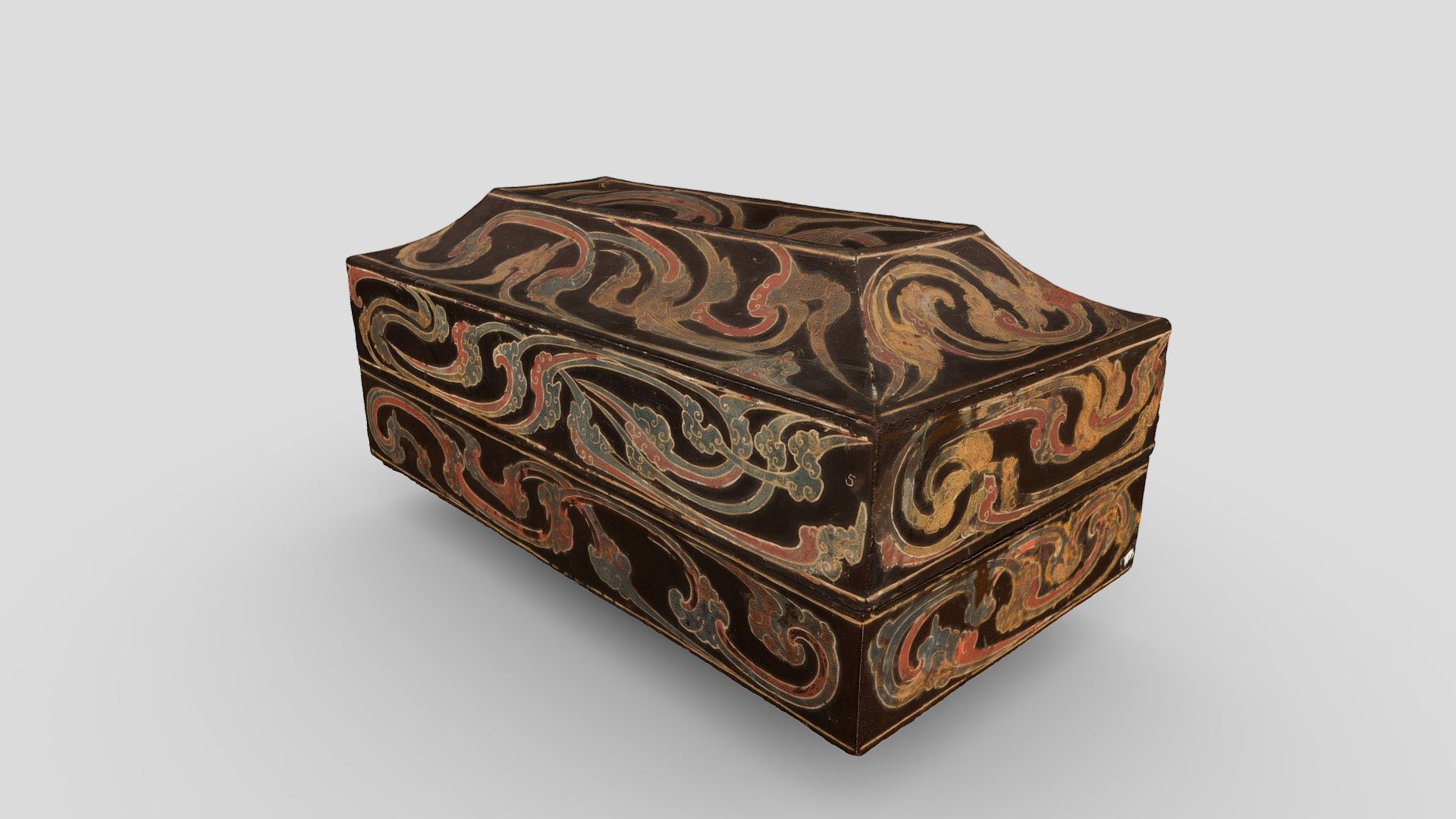 6166 Museum Collection Color painted box - Buy Royalty Free 3D model by ...