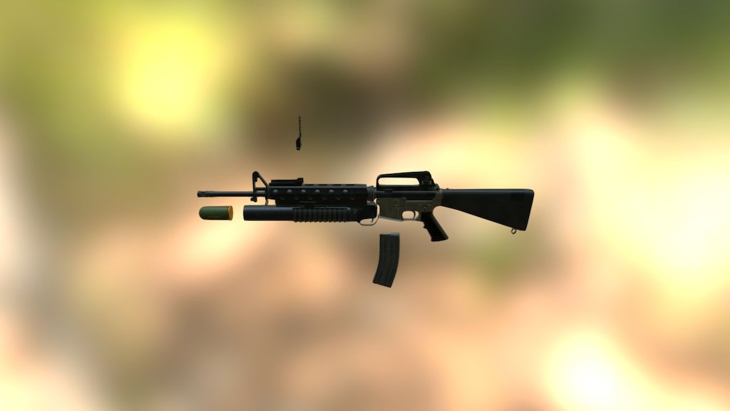 M16 - 3D model by mizuirono [8dd62f6] - Sketchfab