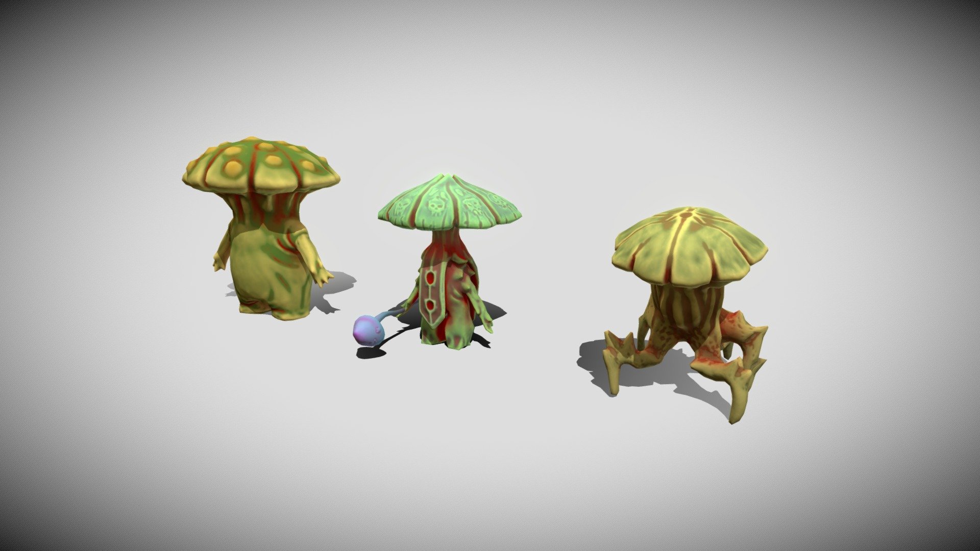 Corrupt Mushroom Tribe - 3D model by Tim Skafte (@timskafte) [8dd7324 ...