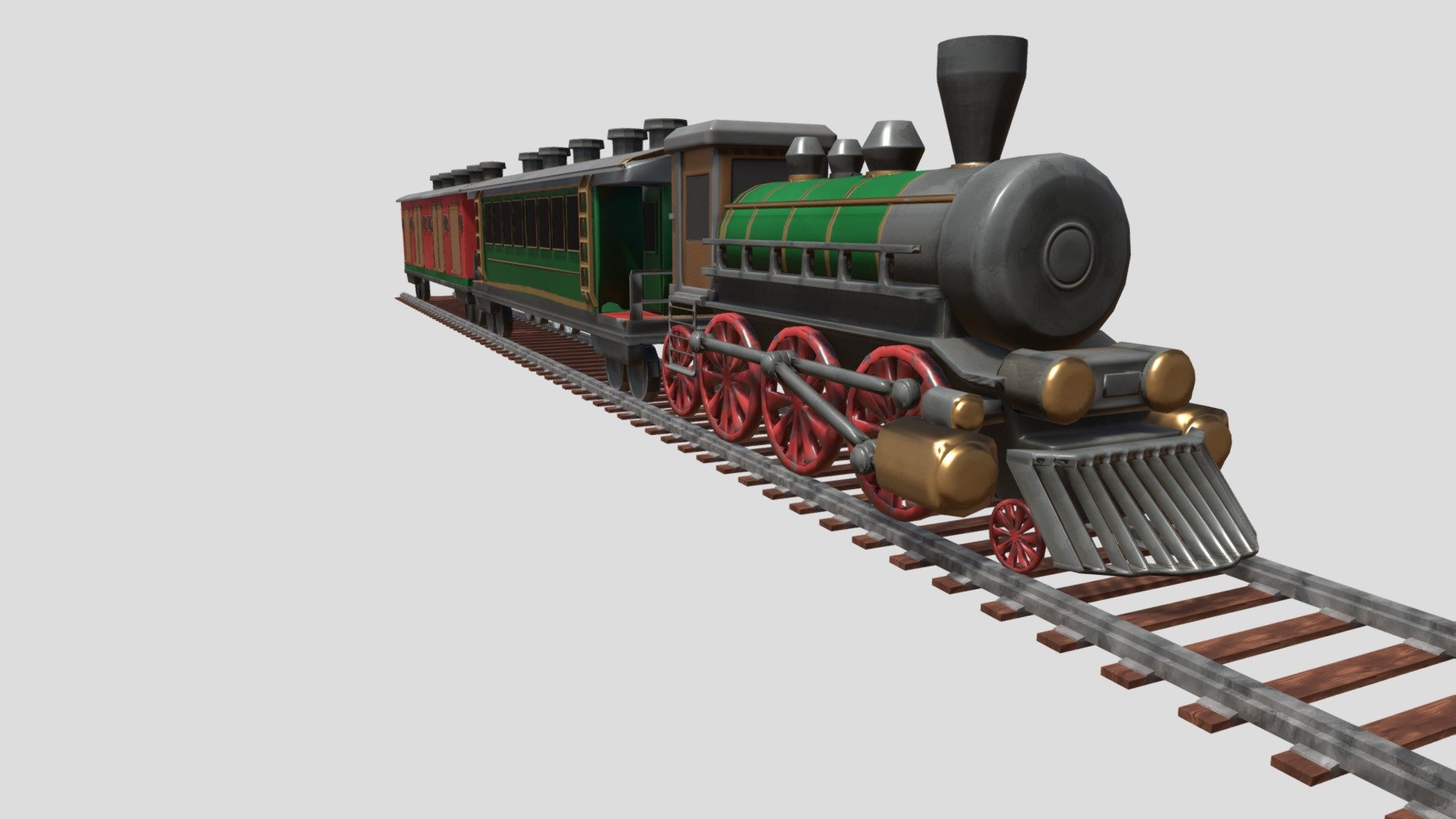 Stylized Train Model - Same Day Delivery - 3D model by mrsoda71 ...