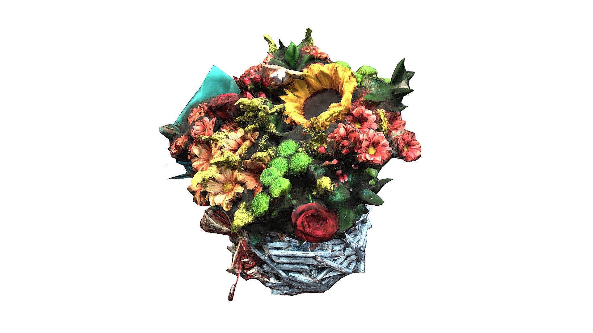 Bunch of flowers - 3D model by eNch [8dd7f31] - Sketchfab
