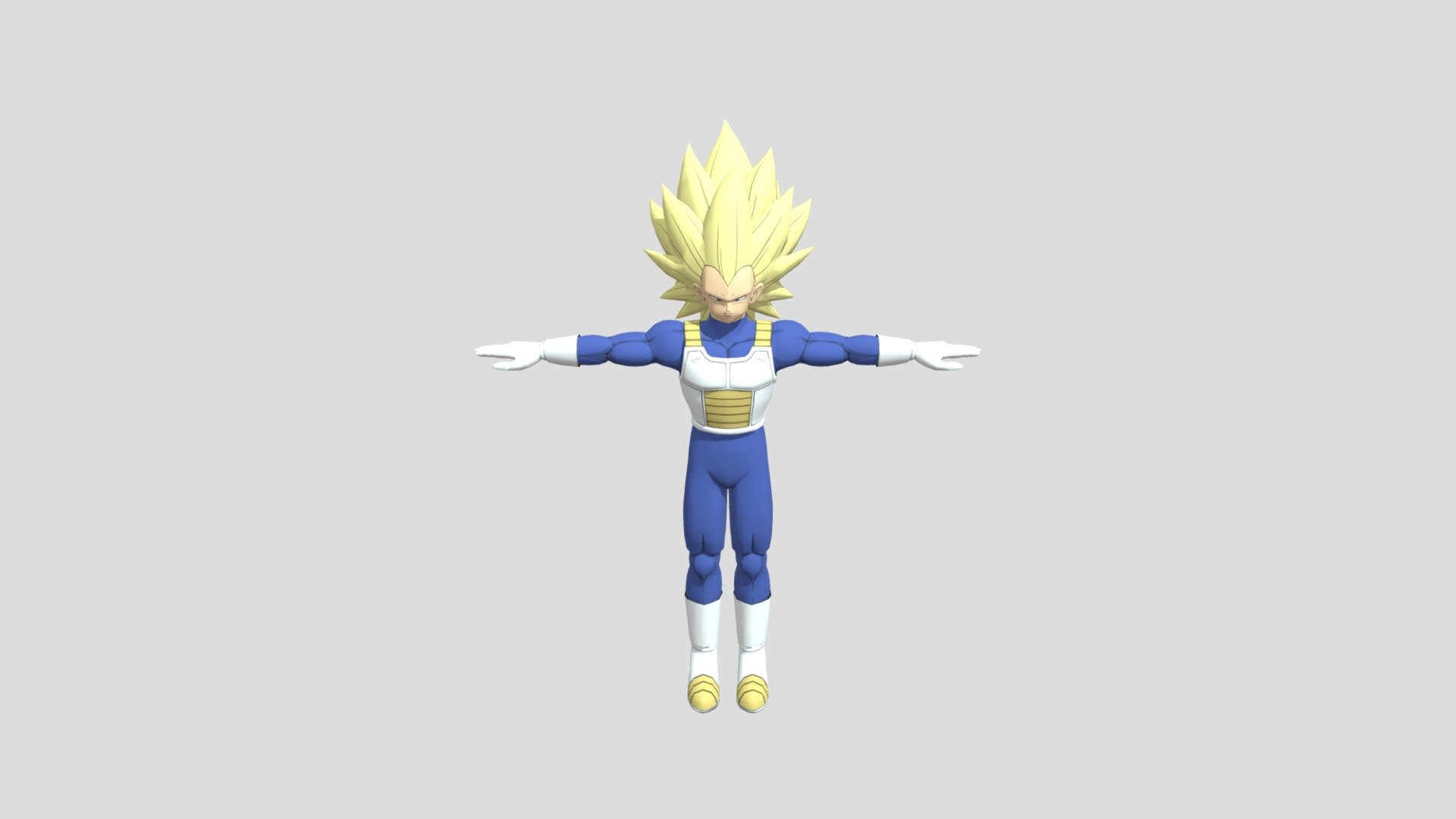 Super Saiyan 3 Vegeta (Dragon Ball Daima) - Download Free 3D model by linkuei [8dd948d] - Sketchfab