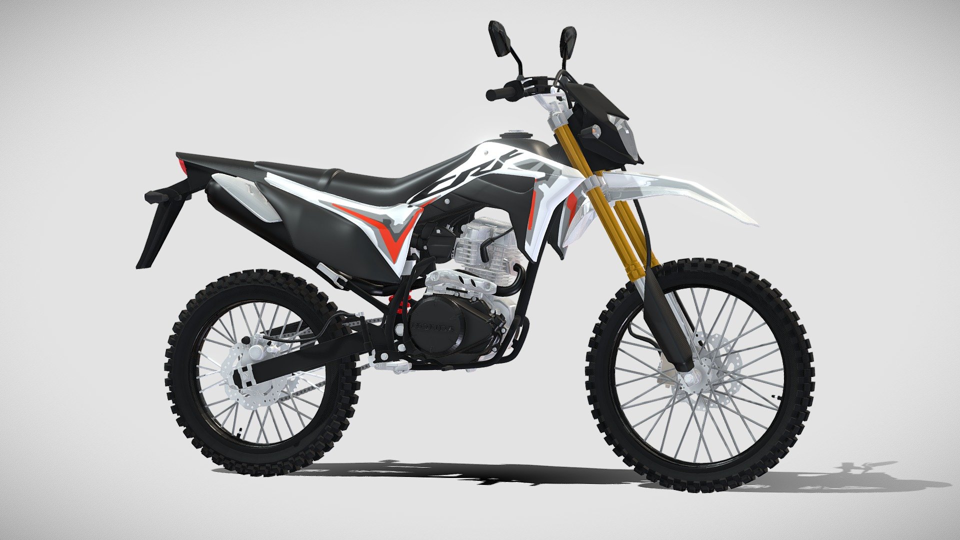 2021 - Honda CRF 150L - Buy Royalty Free 3D model by 3D Automotive ...